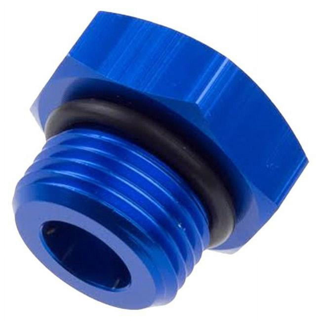 04 AN & JIC Straight Thread Port Plug - Blue - Walmart.com