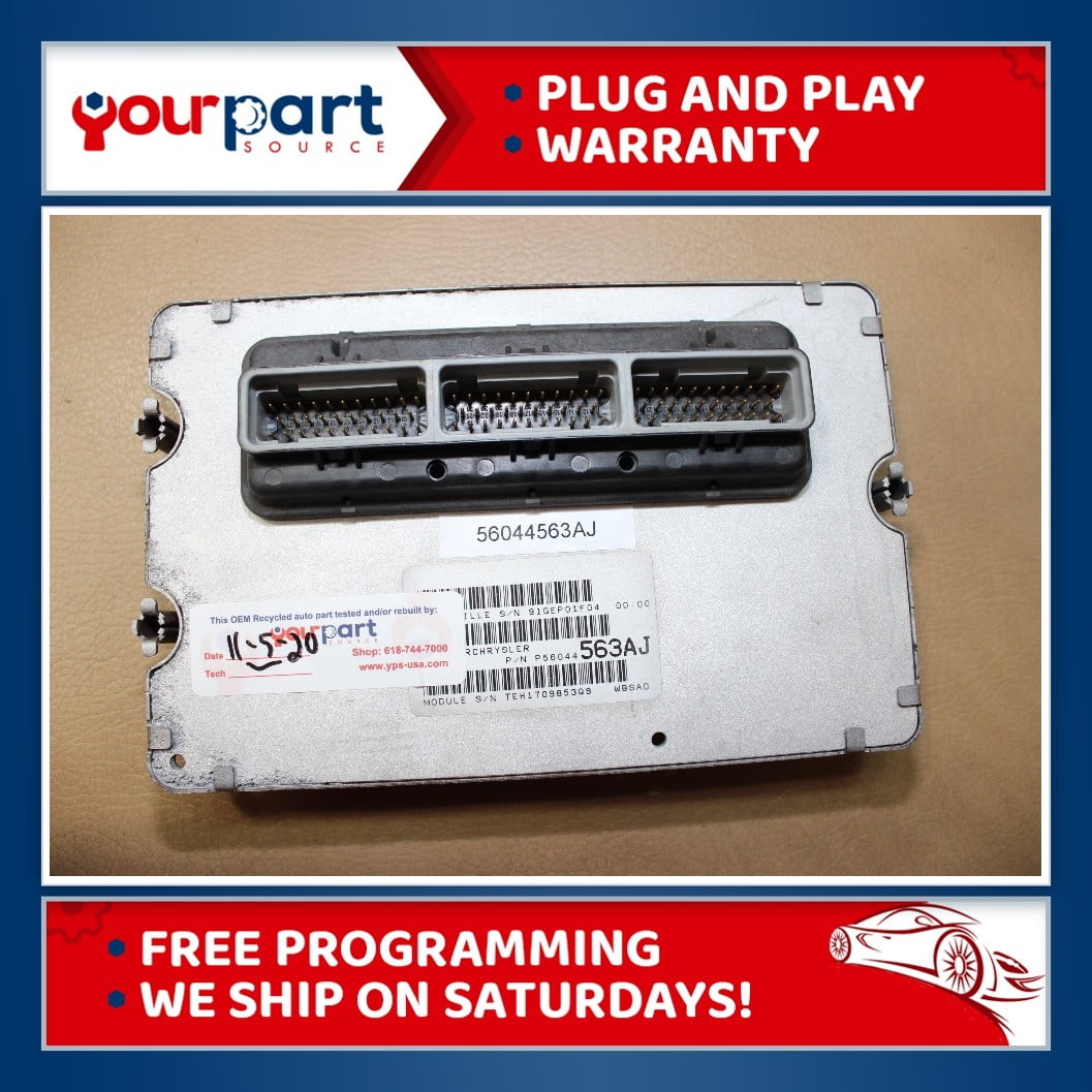 04 GRAND CHEROKEE 4.0L ECU ECM PCM ENGINE COMPUTER UNIT 56044563AJ ...