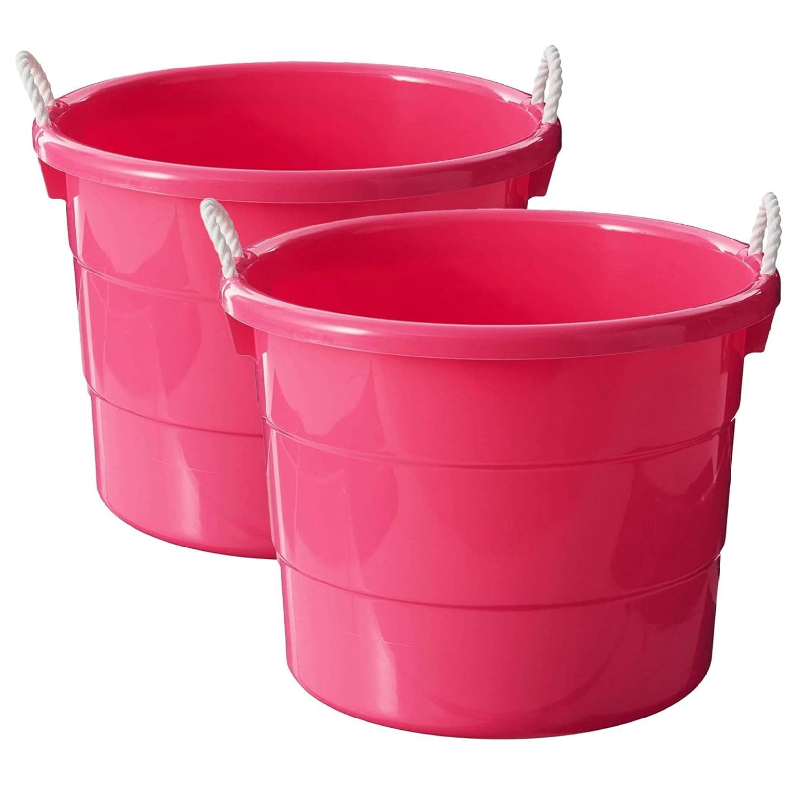 0402PKDC Stackable Plastic 18 Gallon Utility Storage Container Bucket ...