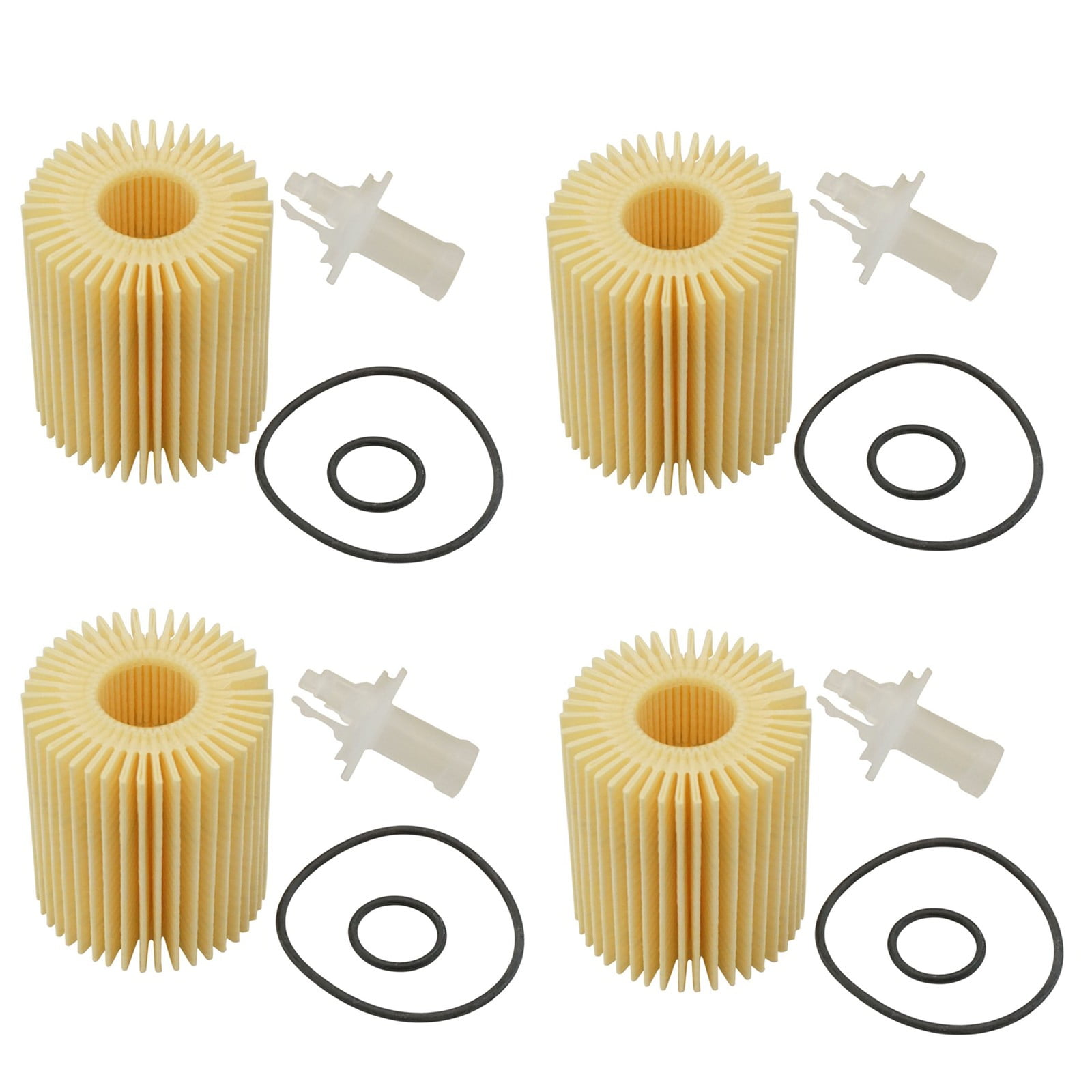 04152-YZZA3 For TOYOTA 4RUNNER FJ CRUISER TUNDRA OIL FILTER SET OF 4 ...
