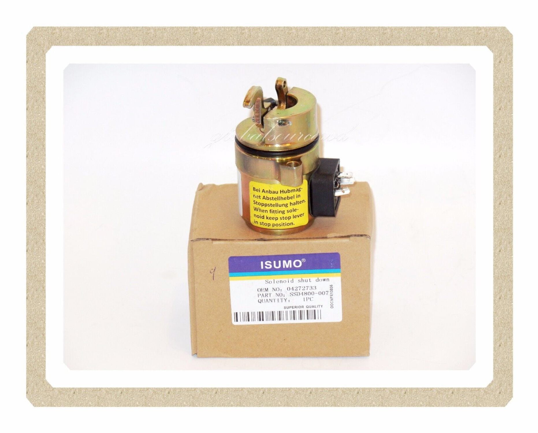 04272733 Solenoid Fuel Shut Off Fits: Bobcat 863 873 DEUTZ BF4M1011F ...