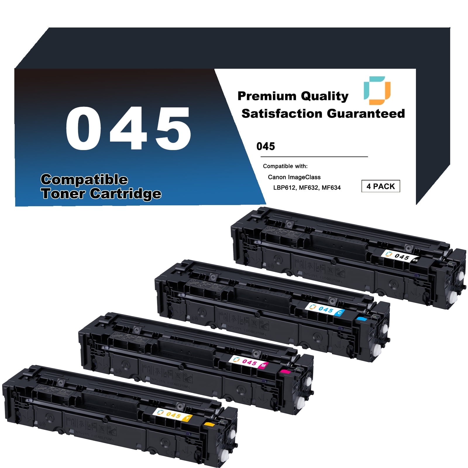 045 Toner Cartridge Replacement Compatible for Canon 045 4 Pack to use ...