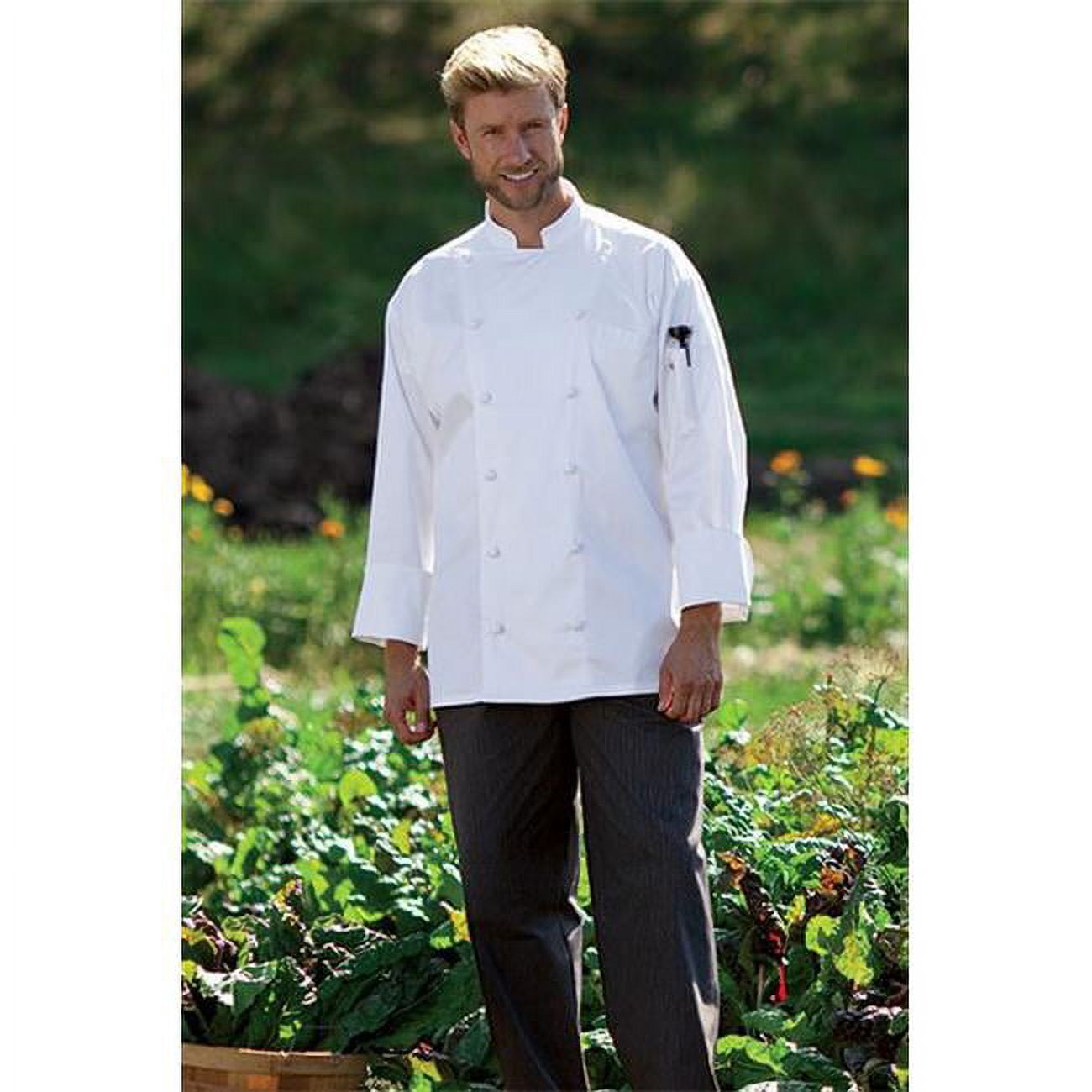 0451EC-2503 Master Chef Coat in White - Medium - Walmart.com