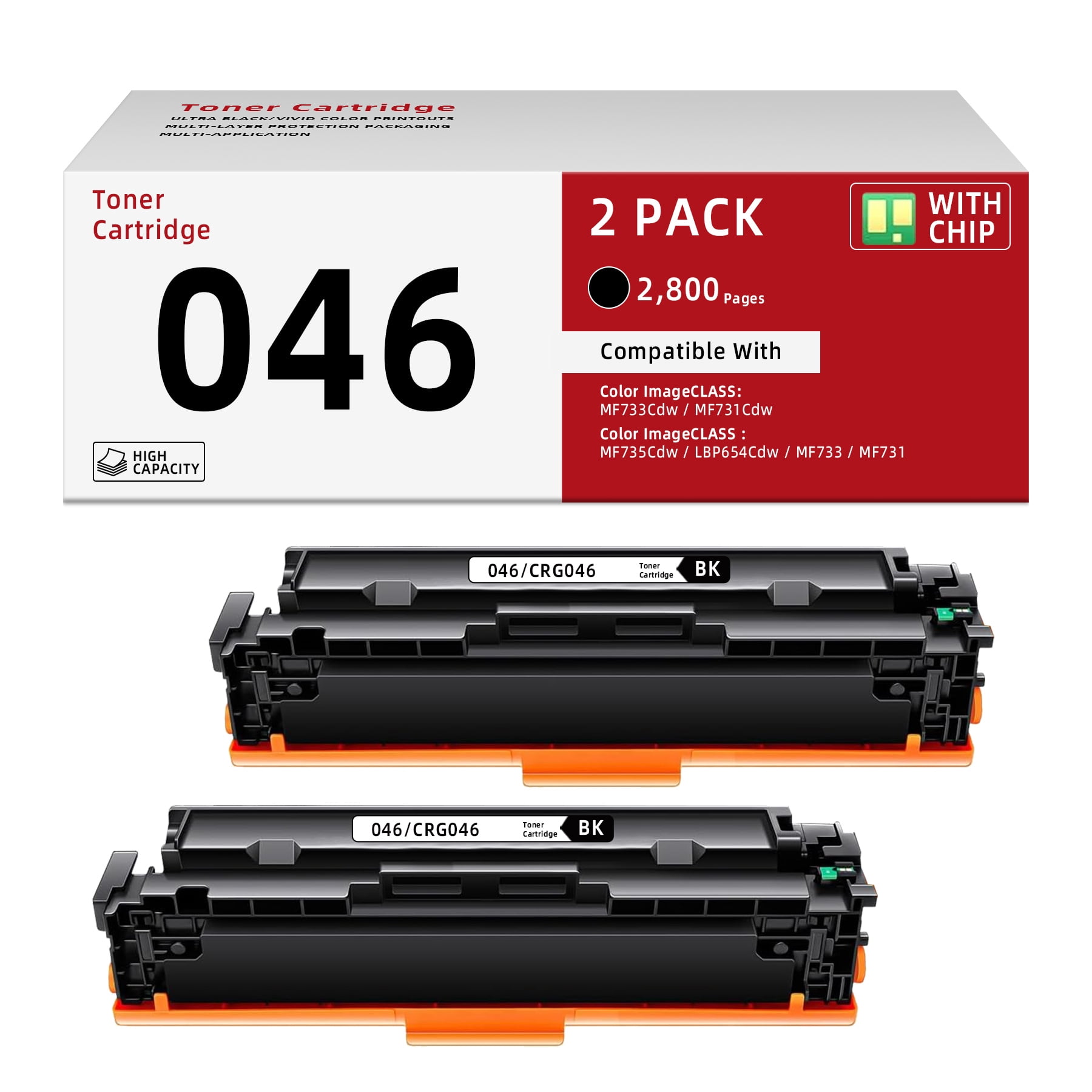 046 Toner Cartridge Compatible Replacement for Canon 046 046H CRG046 ...
