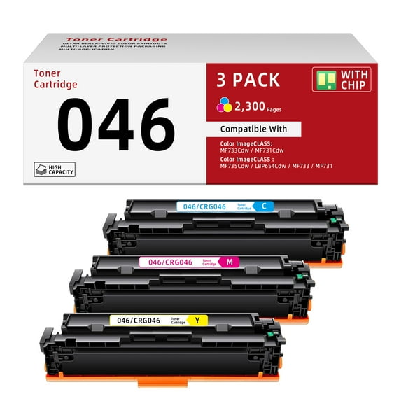 046 Toner Cartridge Compatible Replacement for Canon 046 046H CRG046 ...