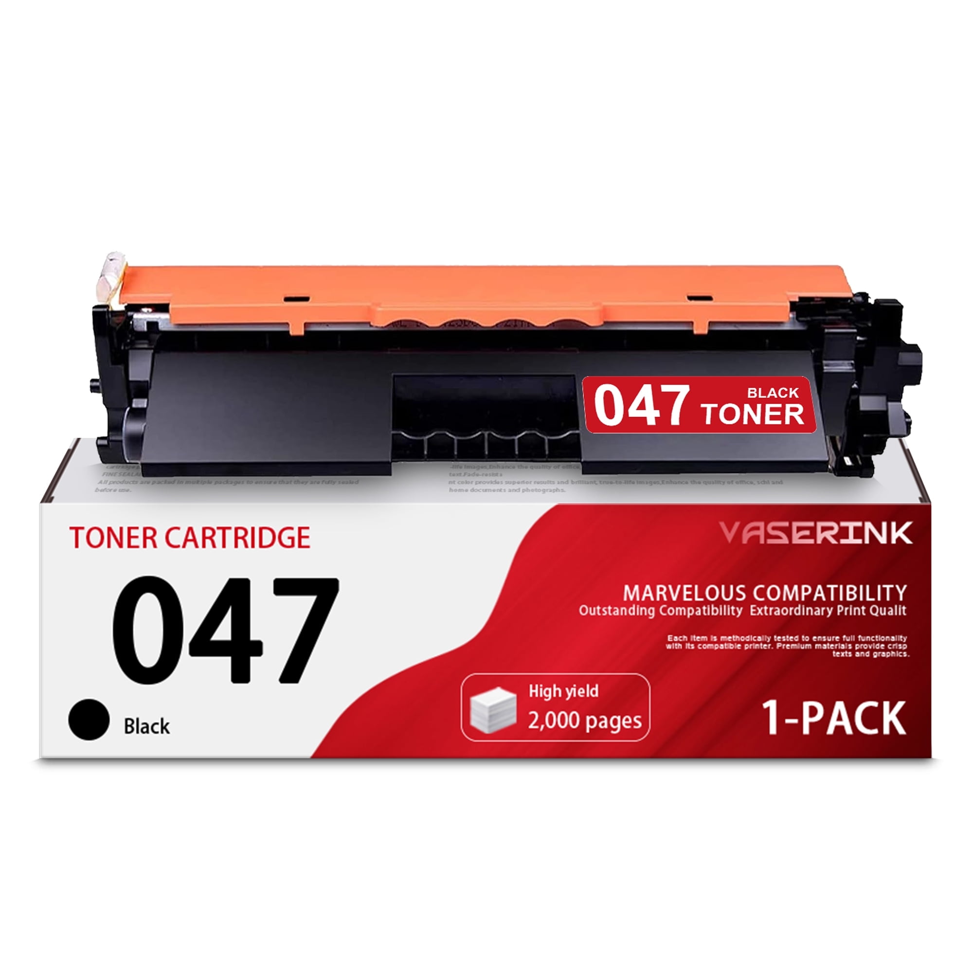 VASERINK 047 Black Toner Cartridge, Compatible with Canon MF113W ...