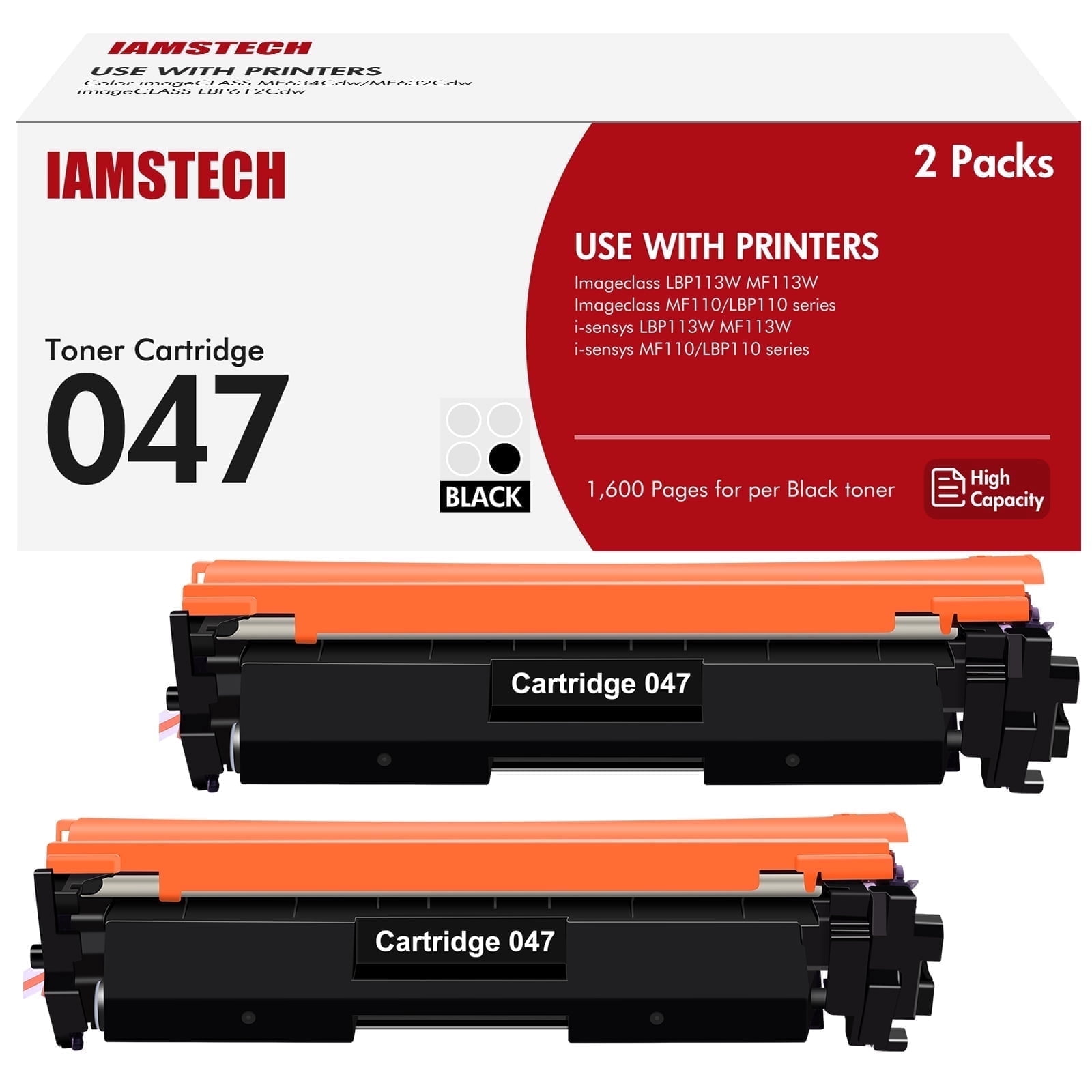 047 Black Toner Cartridge Compatible for Canon 047 Cartridge 047 CRG047 ...
