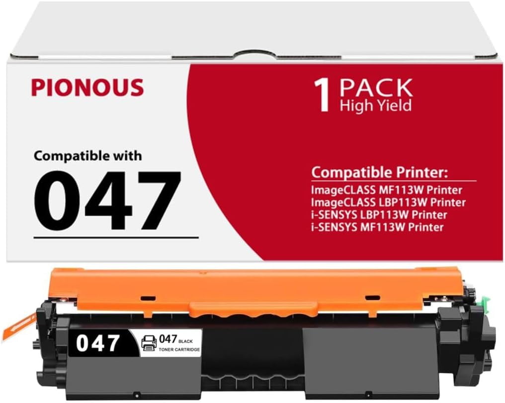 047 Toner Cartridge : 1 Pack 047 CRG-047 Toner PIONOS Compatible ...