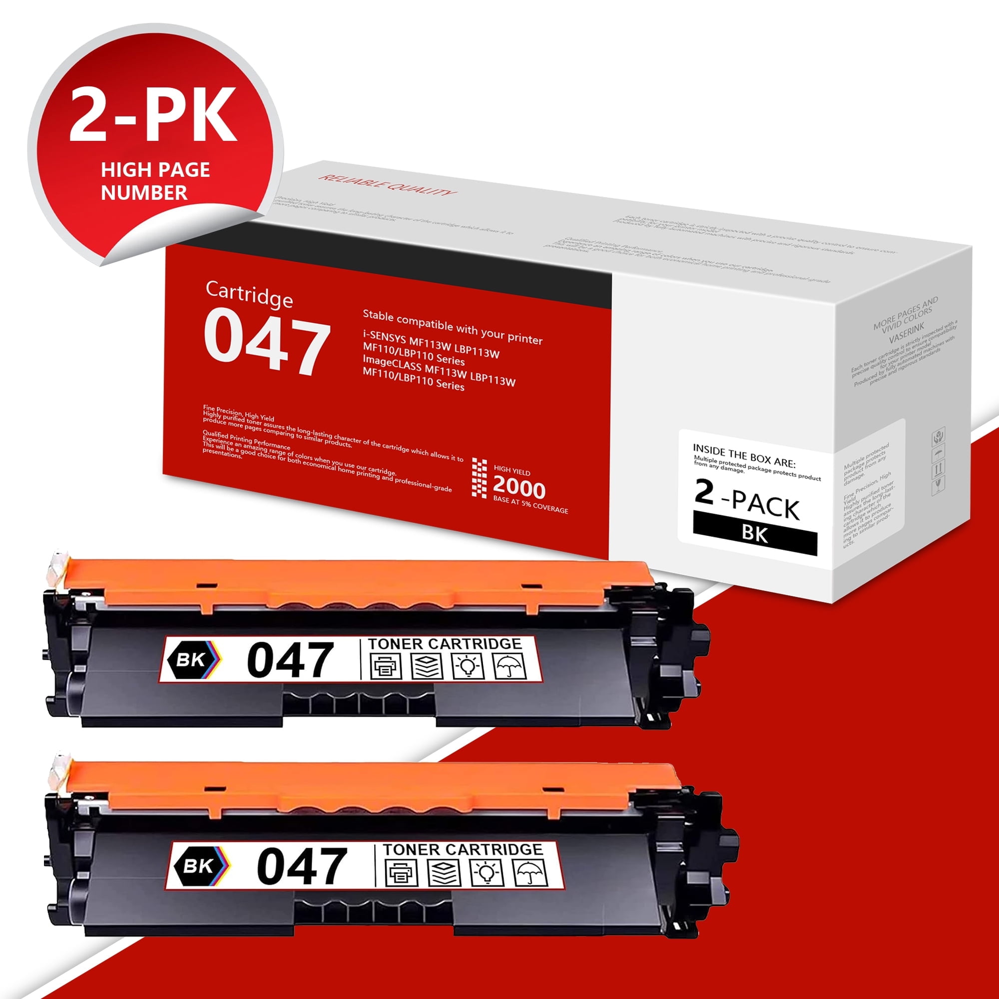 047 Toner Cartridge : CRG-047 Toner Replacement for Canon ImageCLASS ...