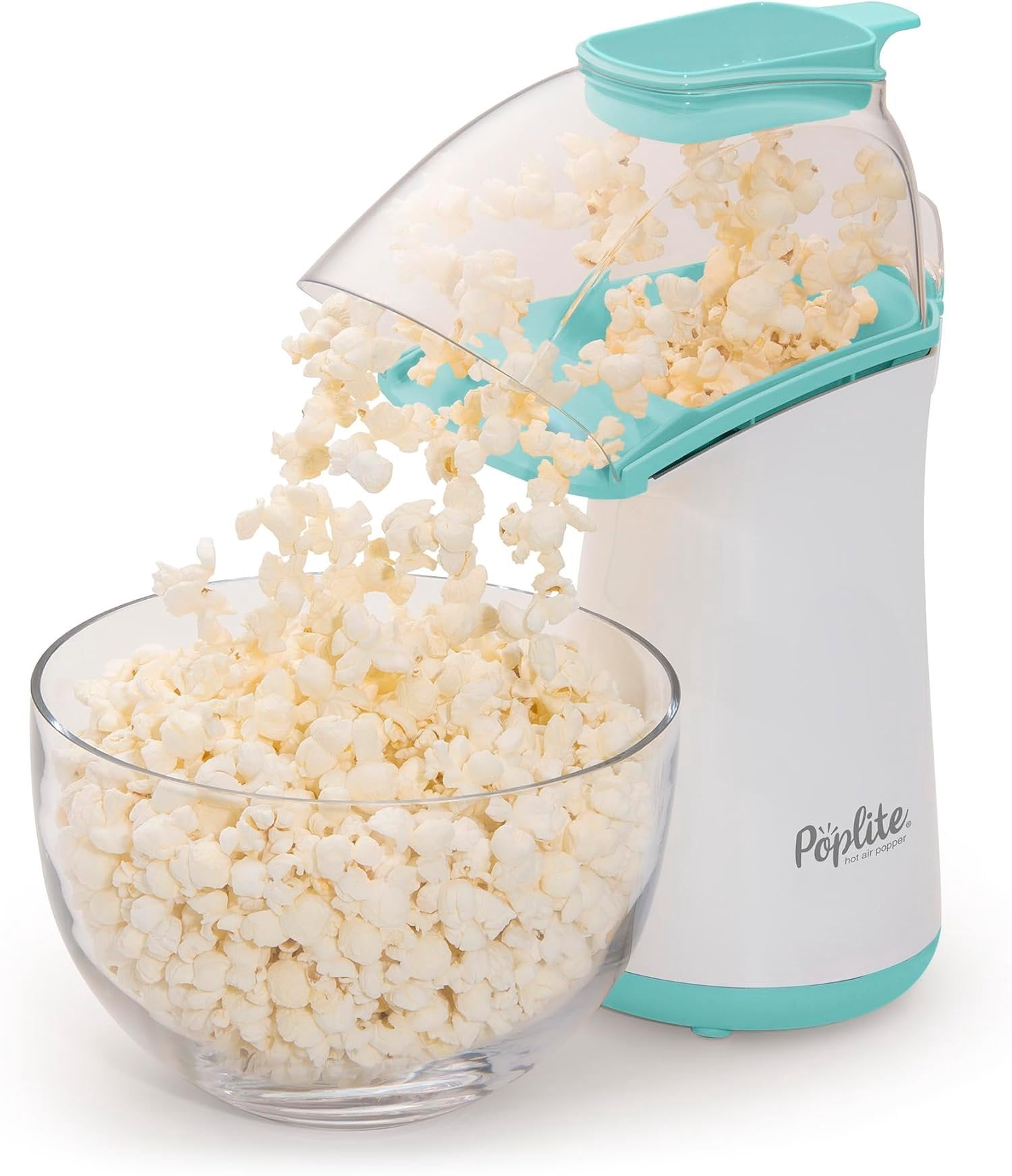 04869 Poplite Hot Air Popcorn Popper - Built-In Measuring Cup + Melts ...
