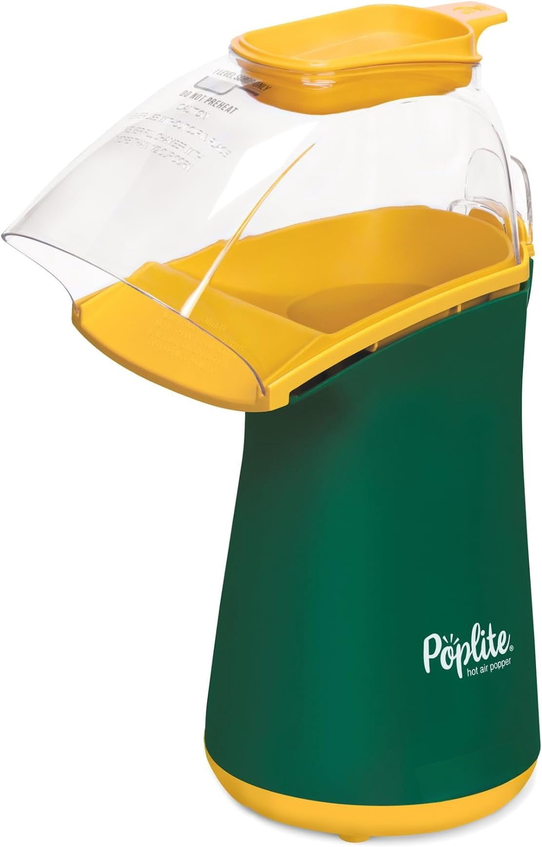 04870 Poplite Hot Air Popcorn Popper - Built-In Measuring Cup + Melts ...