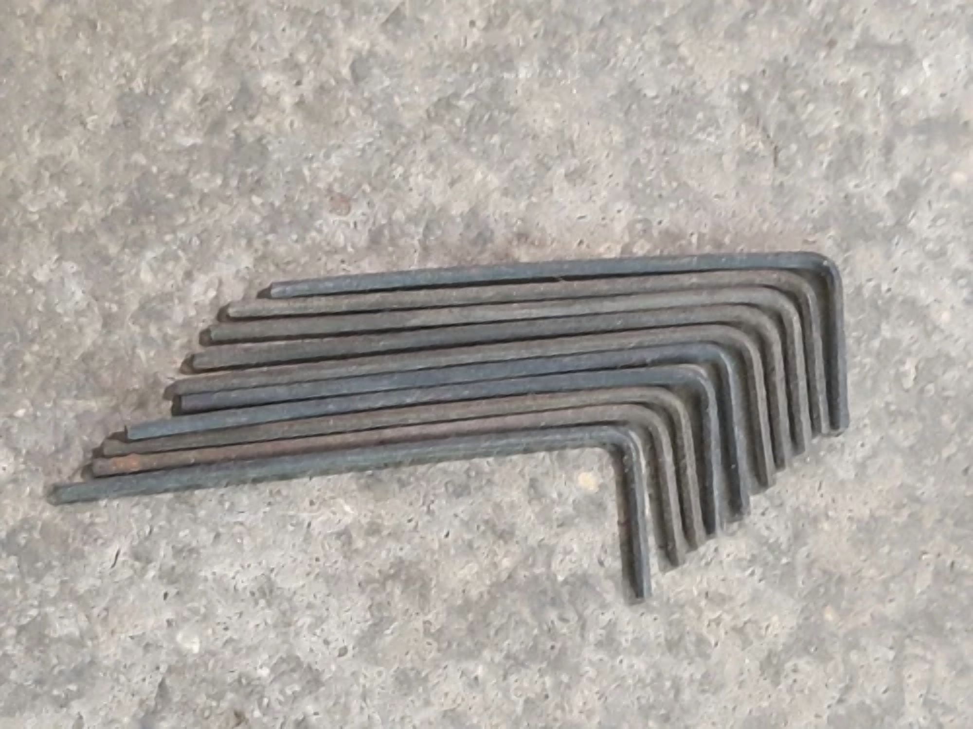 .050" Specialty Hex Key Micro Short Arm Allen Wrench (Qty 10) - Walmart.com