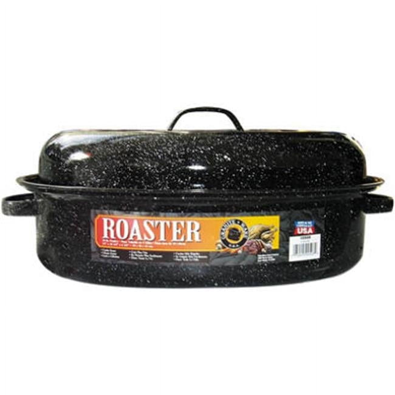 0508-2 15 in. Black Covered Oval Roaster, Pack Of 2 - Walmart.com