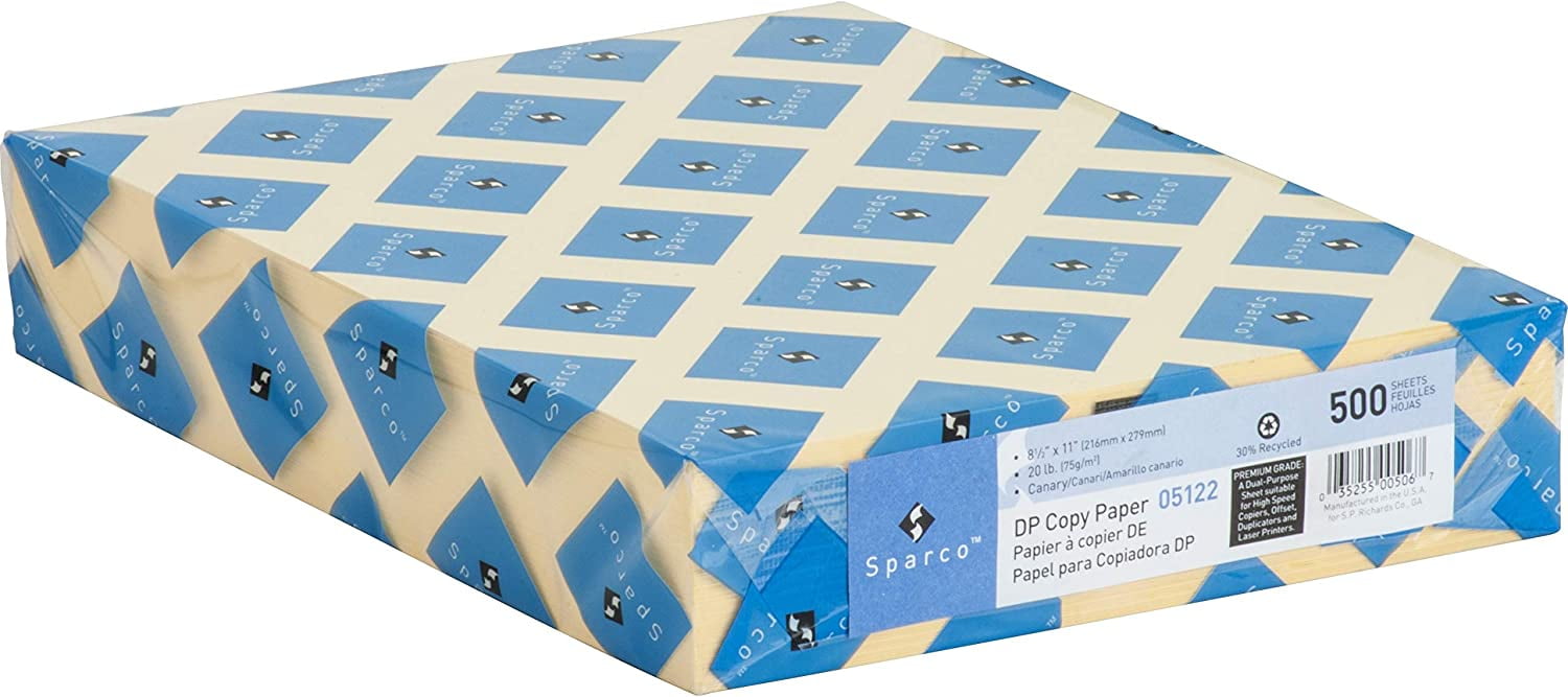 05122 Premium Copy Paper, 20Lb, 8-1/2-Inch x11-Inch, 500/RM, Canary ...
