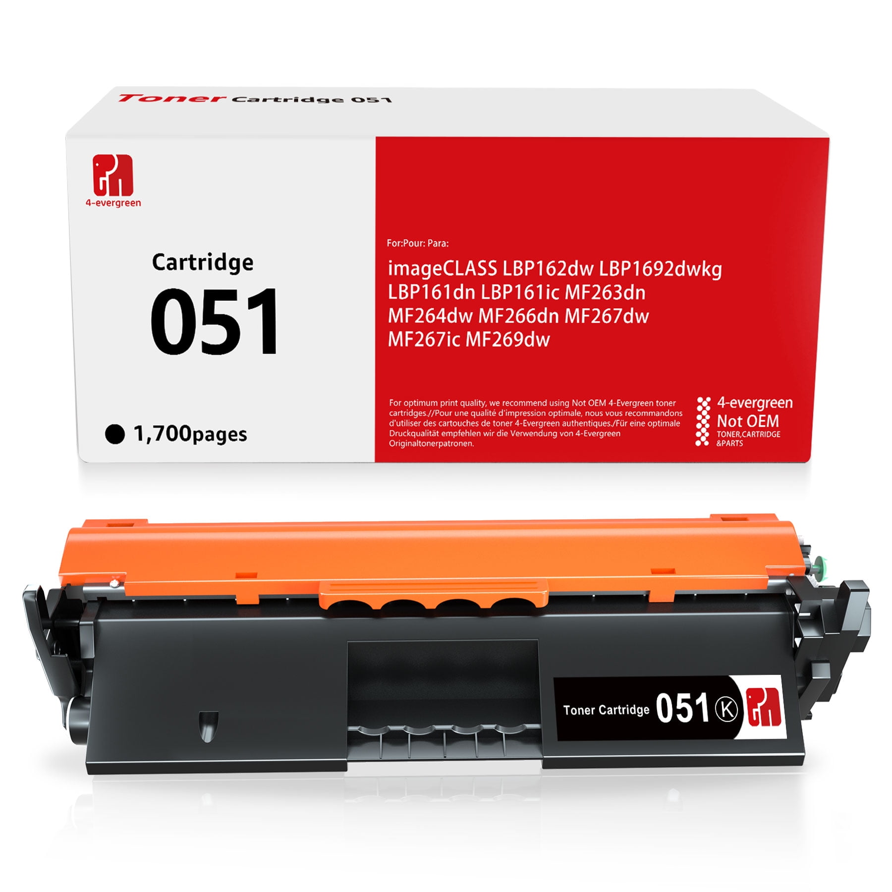 051H 051 Toner Cartridge Replacement for Canon, CNMCRTDG051, Cartridge ...