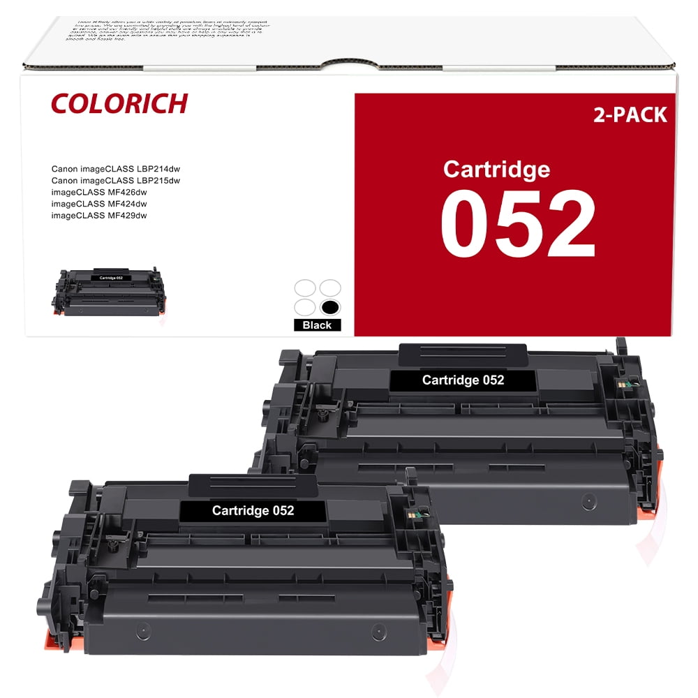 052 2-Pack Compatible Toner Cartridge for Canon 052 052H 2199C001 ...