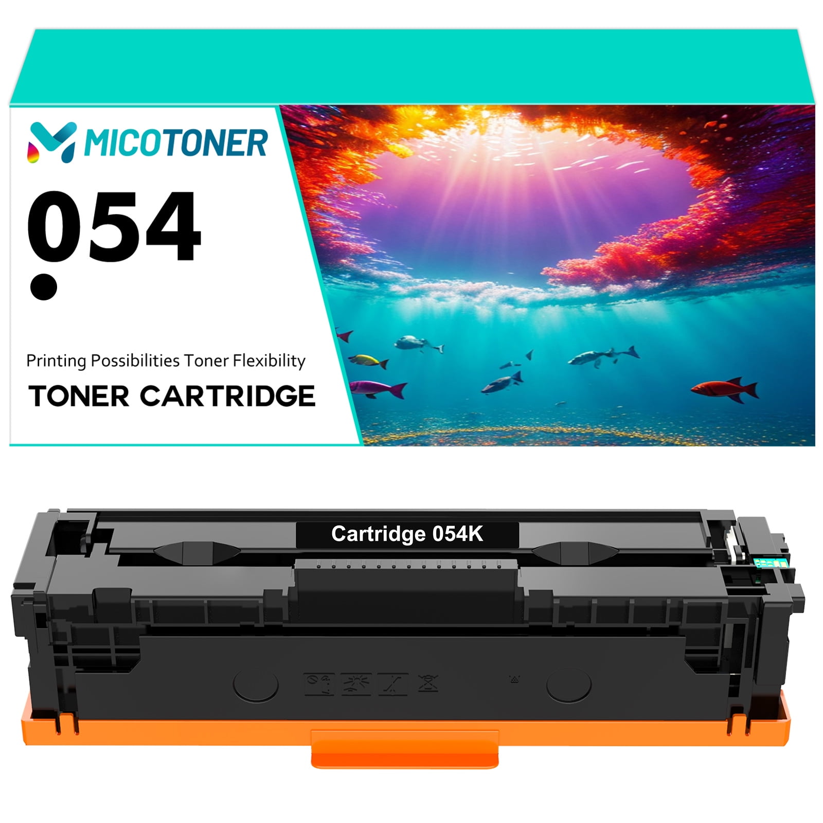 054 054H 1-Pack Compatible Toner Cartridge with Chip for Canon 054 Work ...