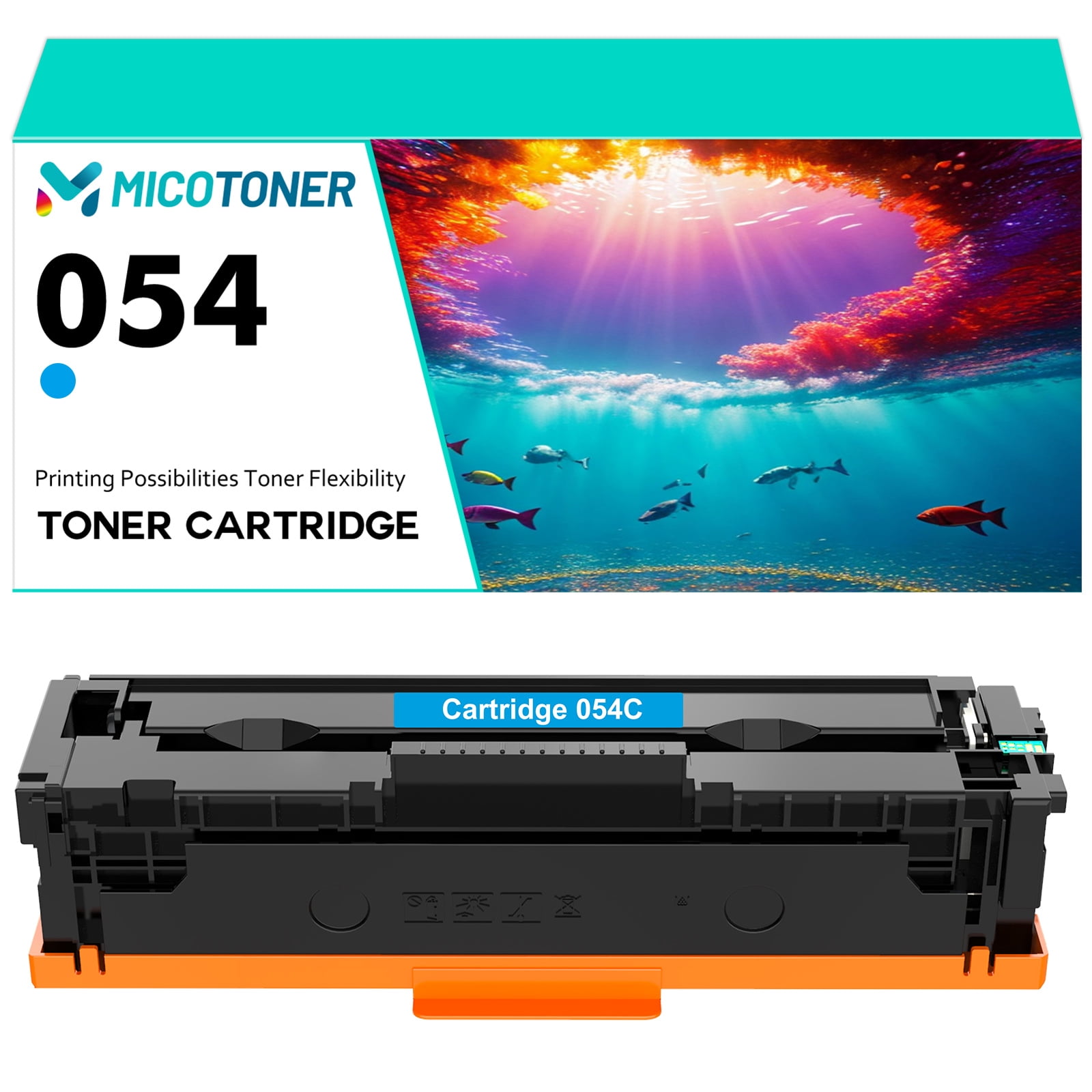 054 054H 1-Pack Compatible Toner Cartridge with Chip for Canon 054 ...