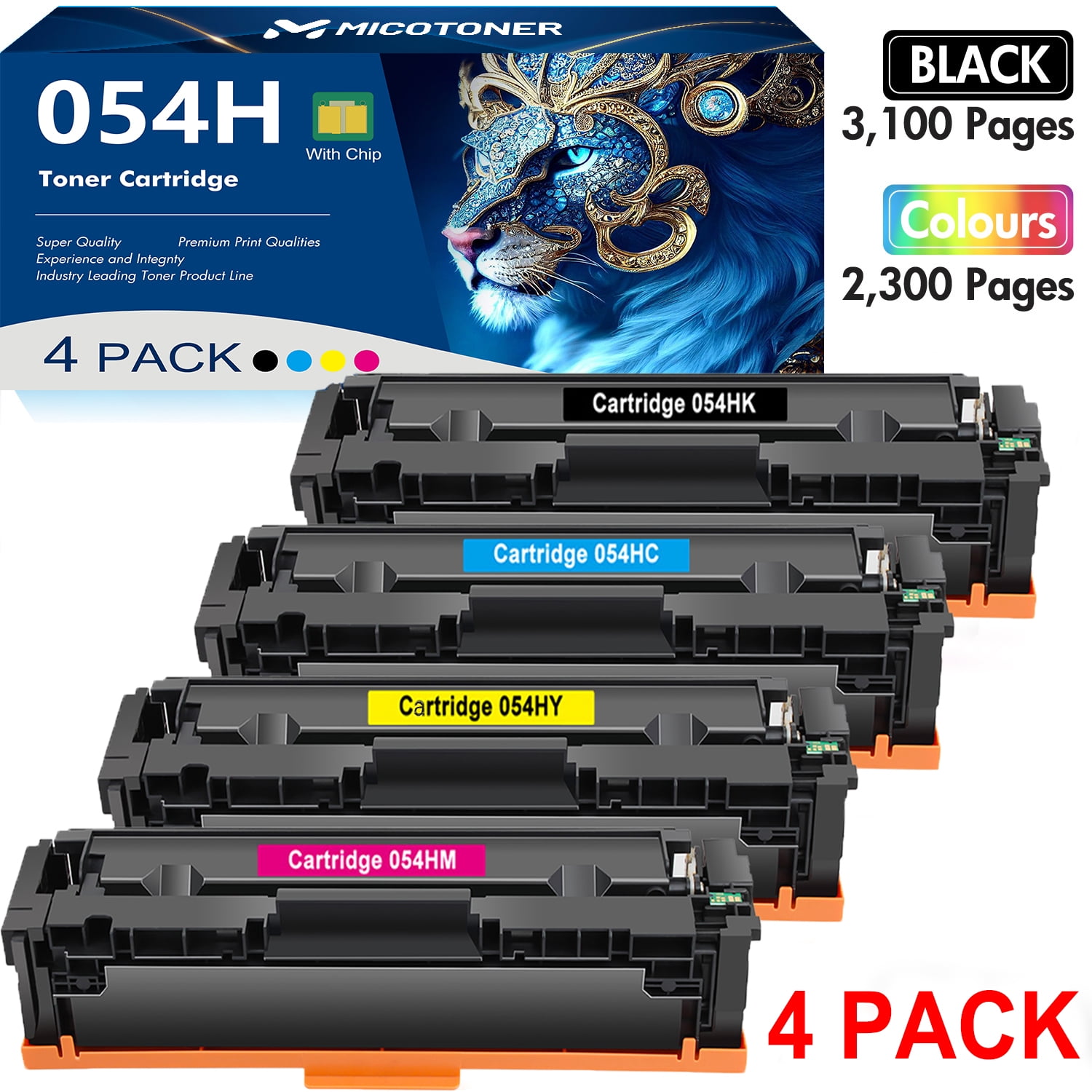 MICOTONER 054H High Yield Toner Cartridge, Compatible for Canon ...
