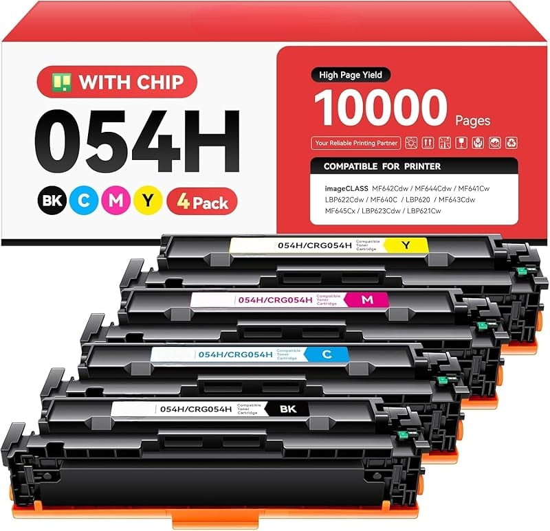 054H 054 Toner Cartridge Set 4-Pack Black Cyan Yellow Magenta ...