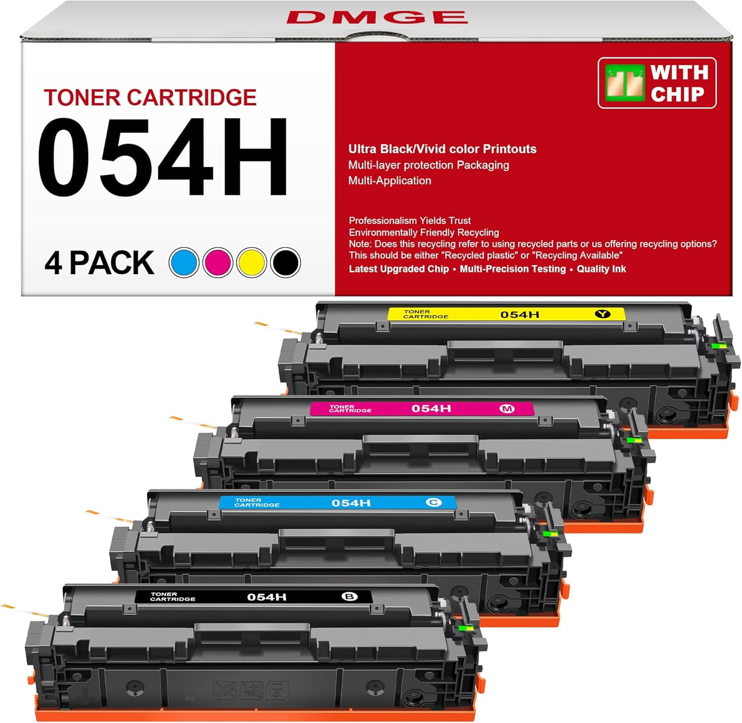 054H 054 Toner Cartridge Set Replacement for Canon 054H 054 CRG-054 ...