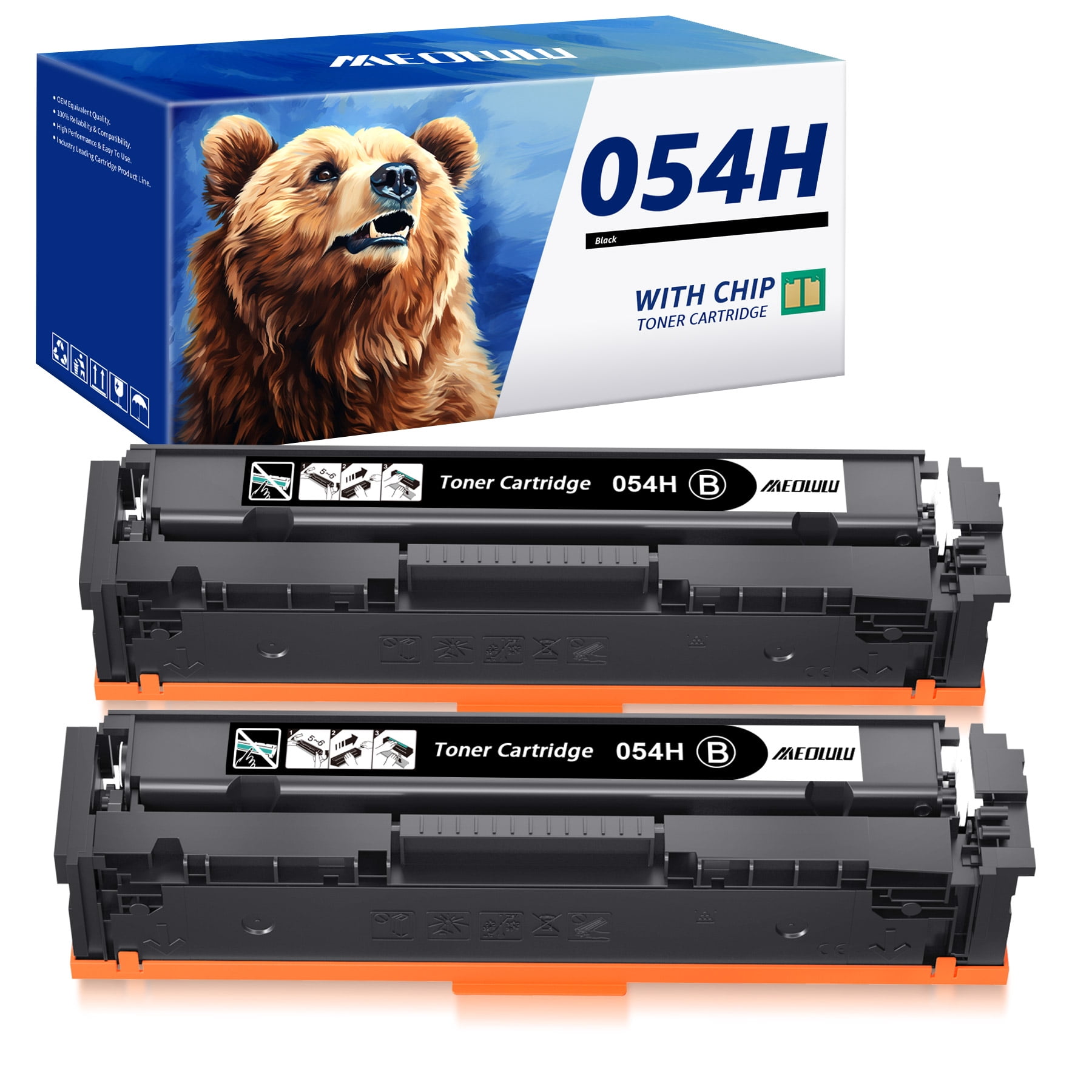 054H Compatible Toner Cartridge for Canon 054H CRG-054H for Color ...