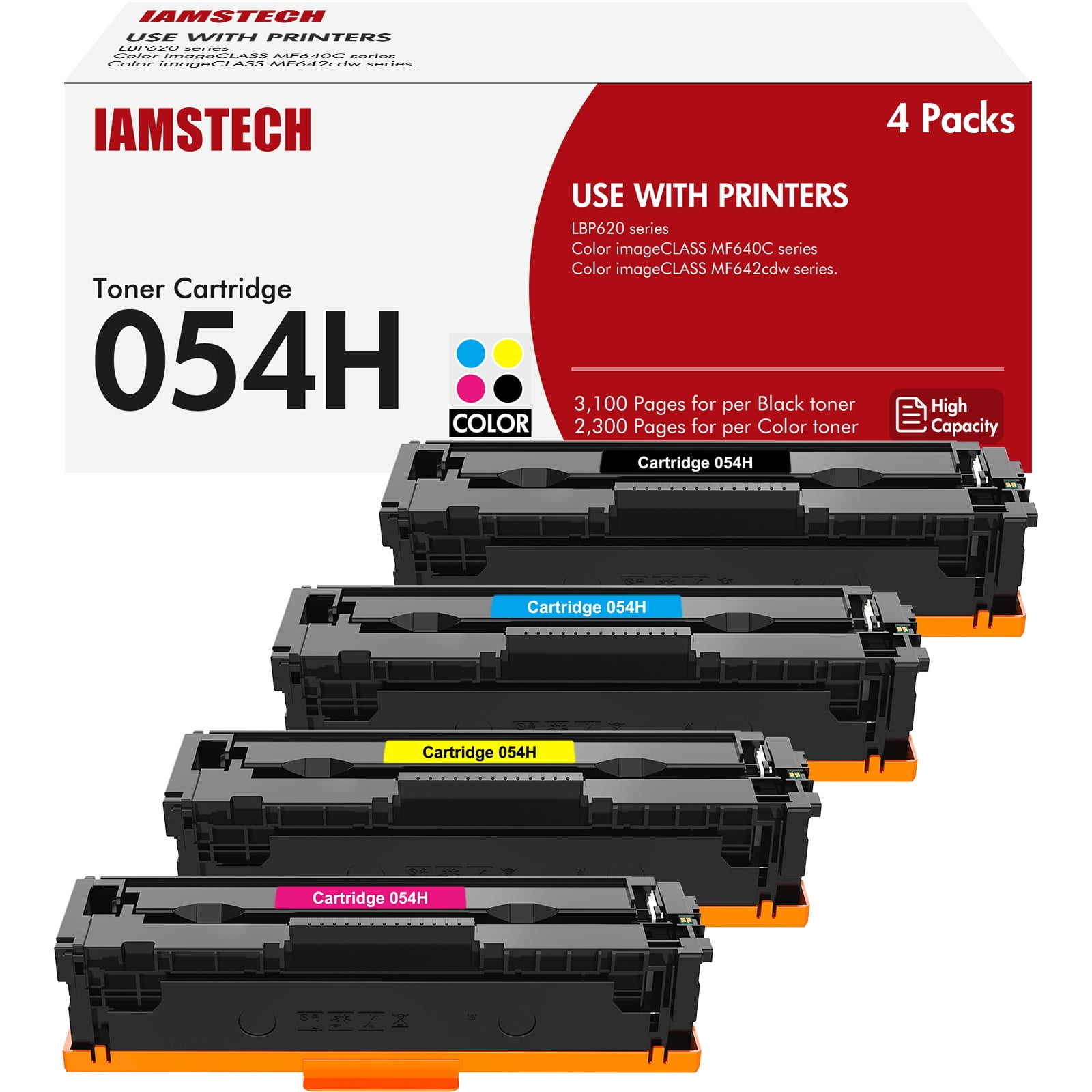 054H Toner Cartridges Replacement for Canon 054H 054 CRG-054 use with ...