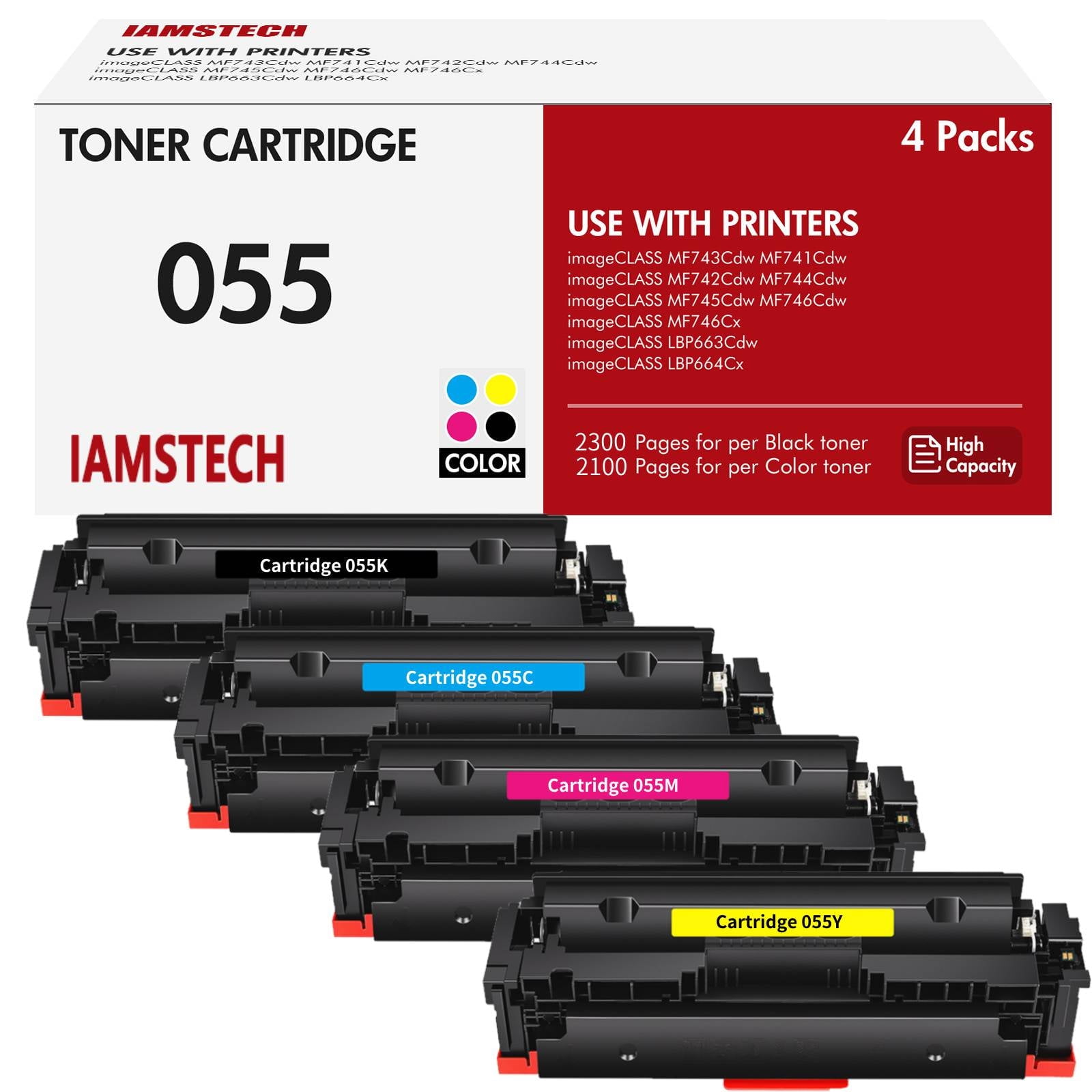 055 055H Toner Cartridge Replacement Compatible for Canon Cartridge 055 ...