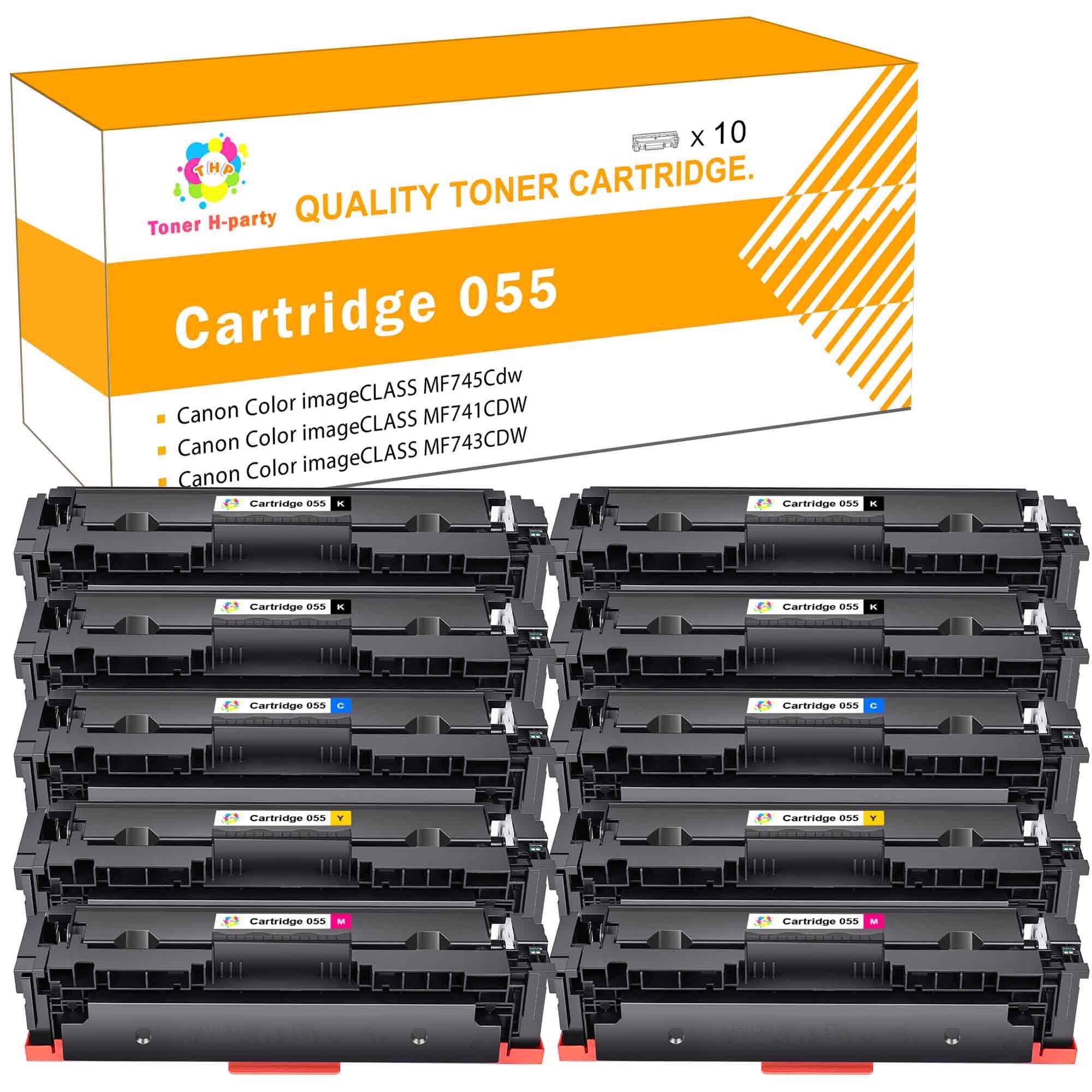 055 Toner Cartridge with Chip Compatible for Canon 055 CRG-055 Color ...