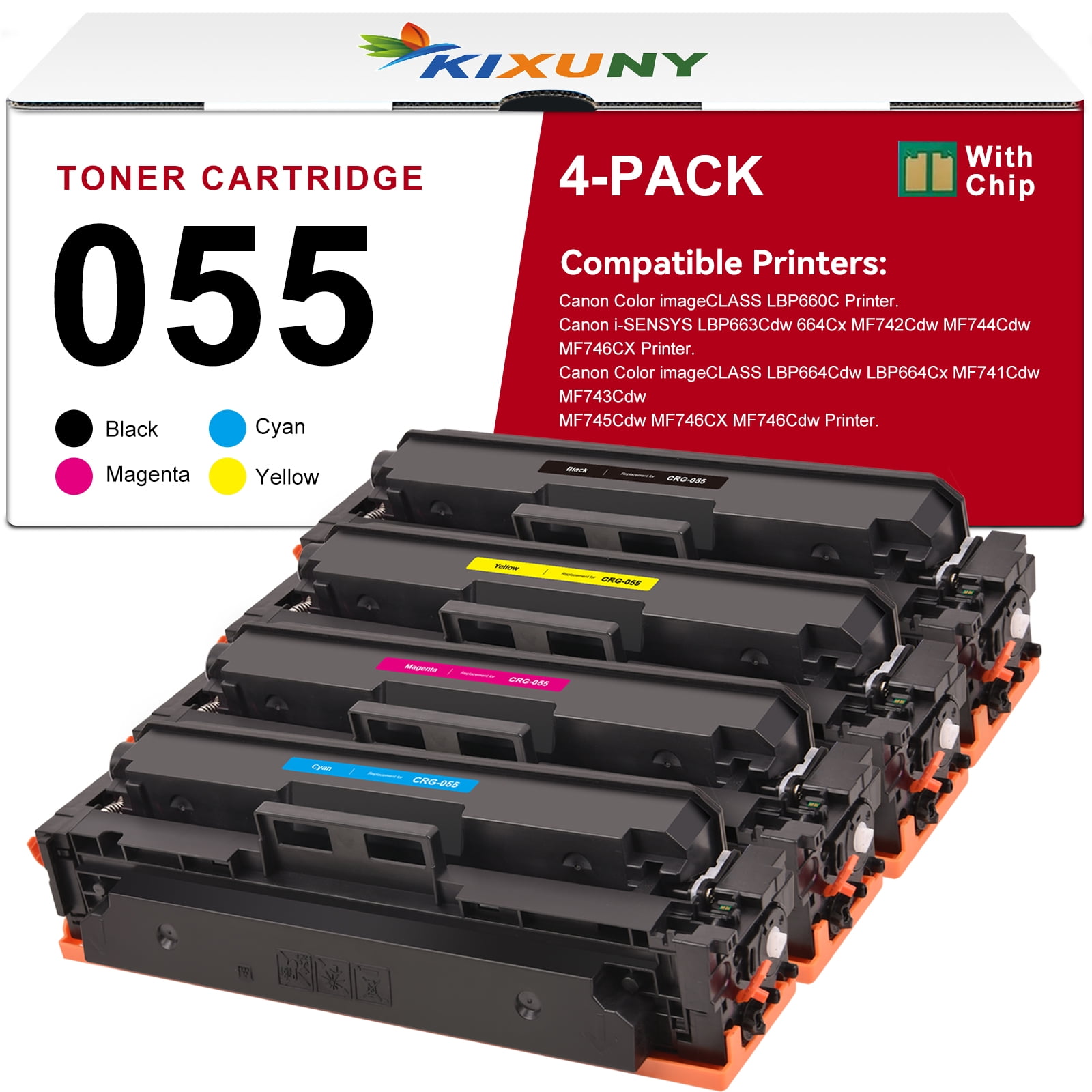 055 055H Toner Cartridge Replacement Compatible for Canon Cartridge 055 ...