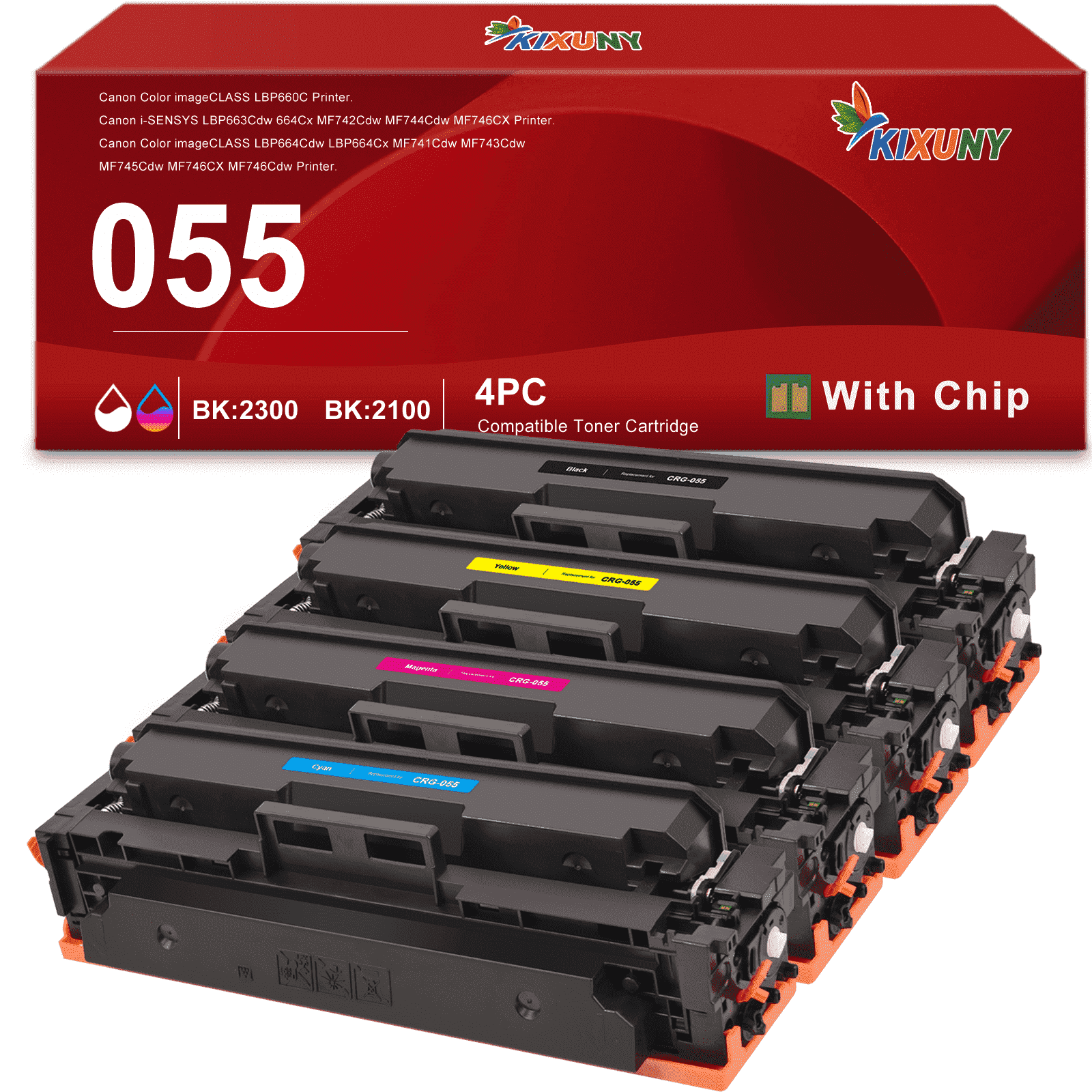 055 055H Toner Cartridge Replacement Compatible for Canon Cartridge 055 ...
