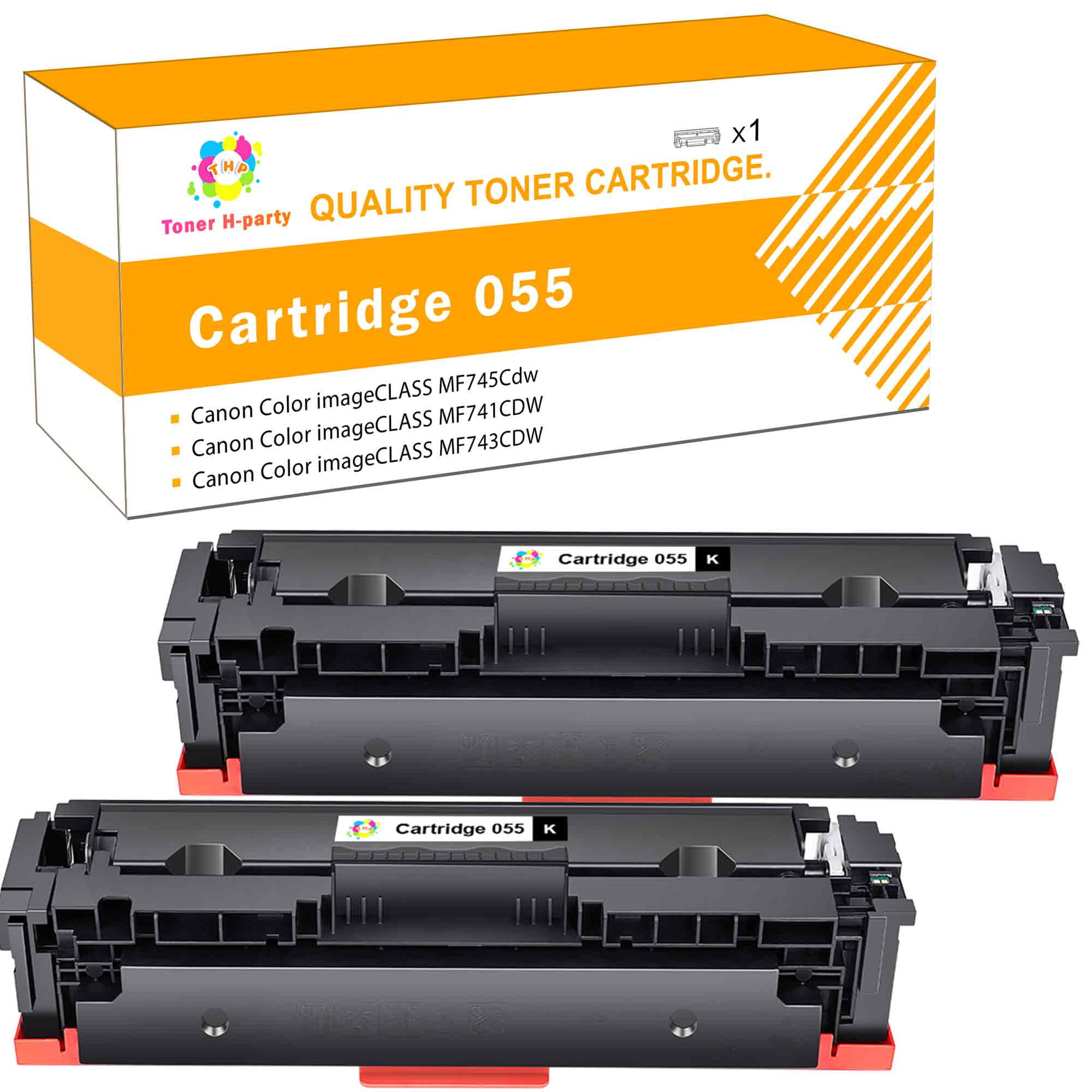 055 Toner Cartridge with Chip Compatible for Canon 055 CRG-055 Color ...