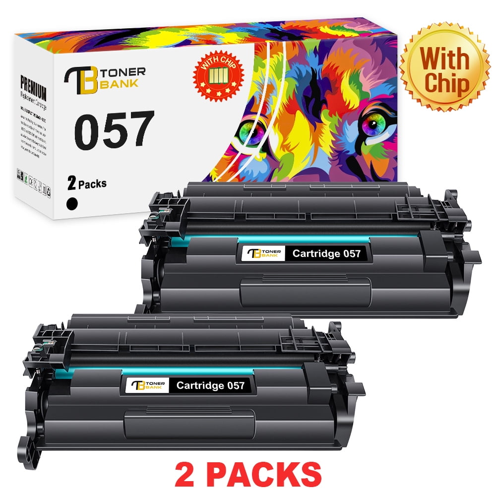 057 057H 2-Pack Compatible Toner Cartridge for Canon 057 CRG057 with ...