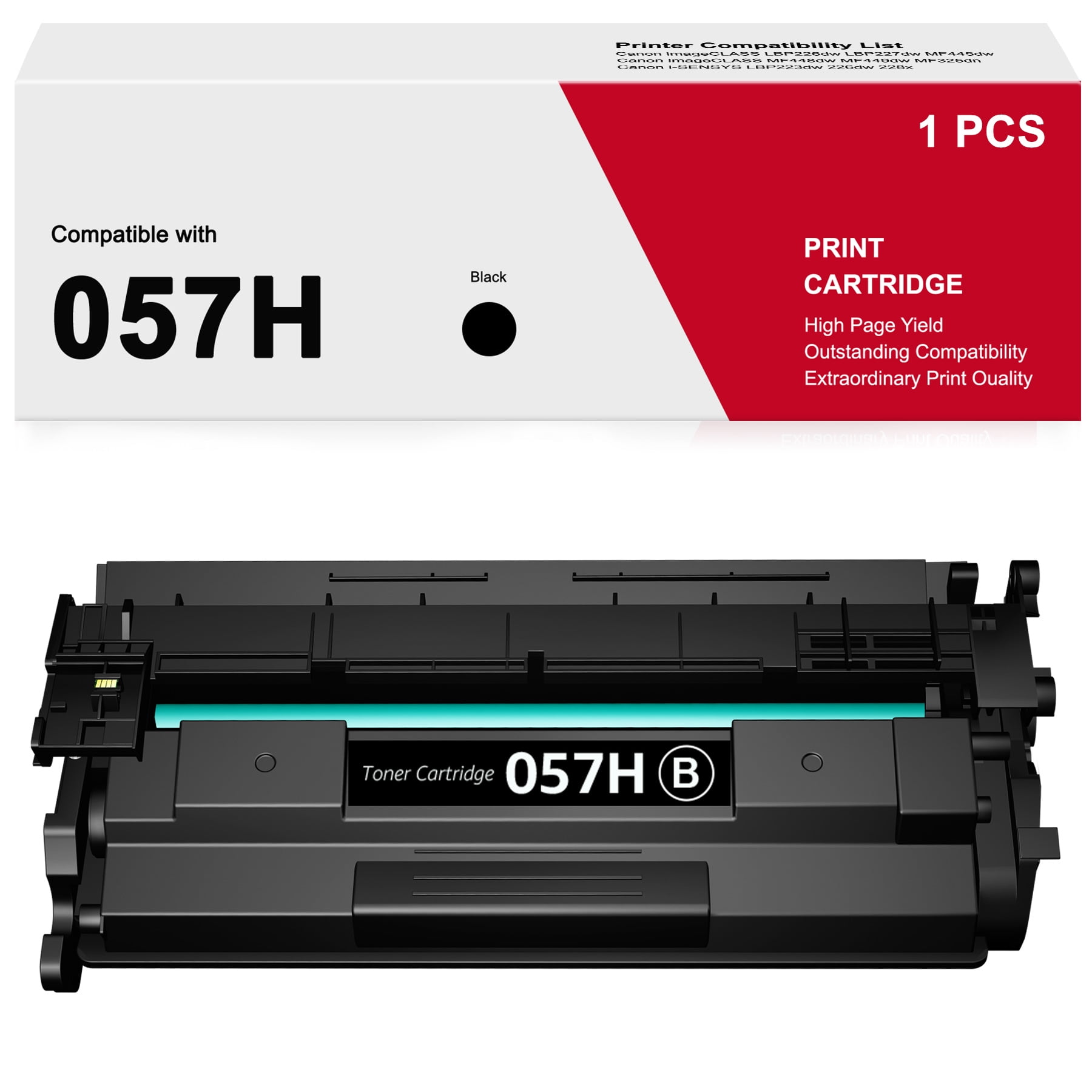 Canon 057H CRG-057 High Yield Black Toner Laser Cartridge for MF445dw MF448dw MF449dw LBP226dw ...