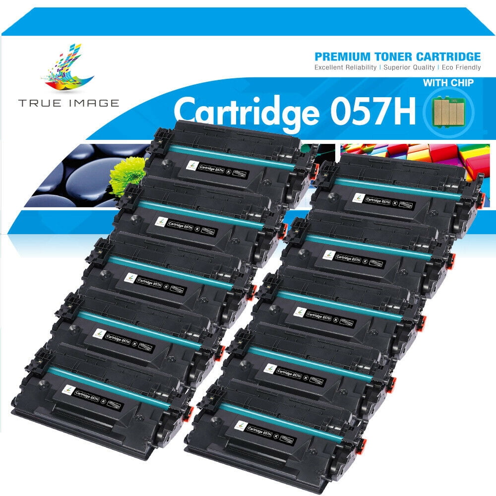 057H 057 10-Pack Compatible Toner Cartridge with Chip for Canon 057H ...