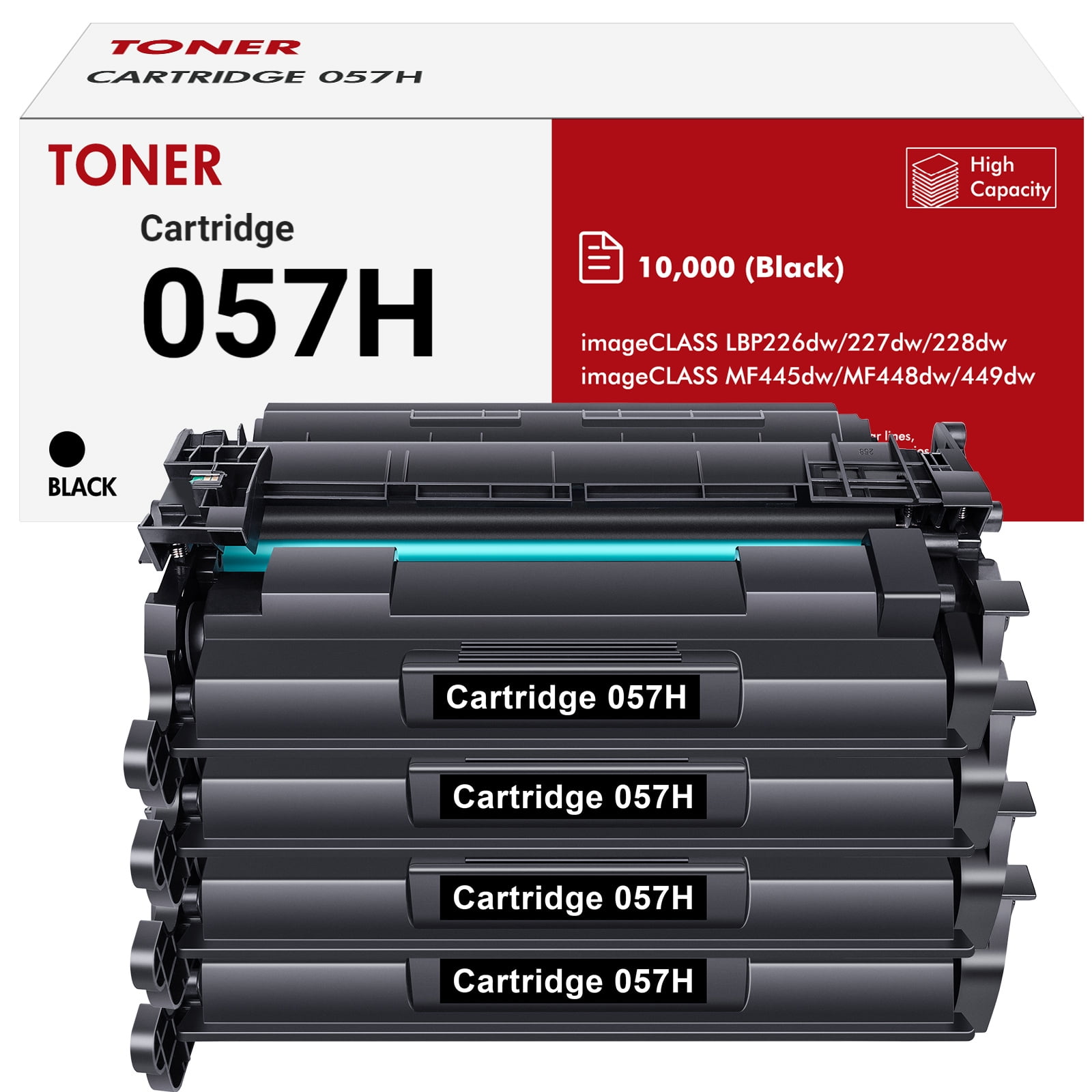 057H 057 Toner Cartridges High Yield|Compatible for Canon 057H 057 ...