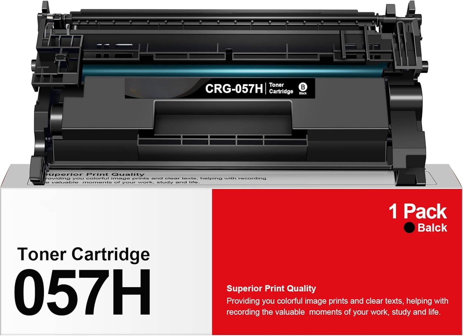 057H Black High Yield Toner Cartridge Replacement for Canon 057H Black ...