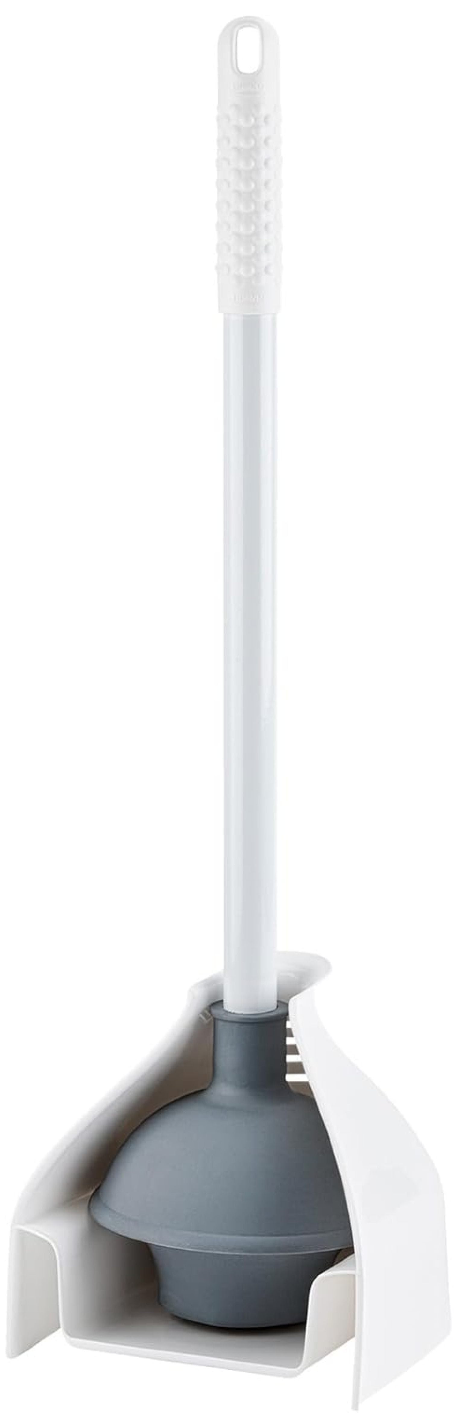 0598004 Toilet Plunger with Caddy - Heavy Duty Rubber Cup for Clog ...