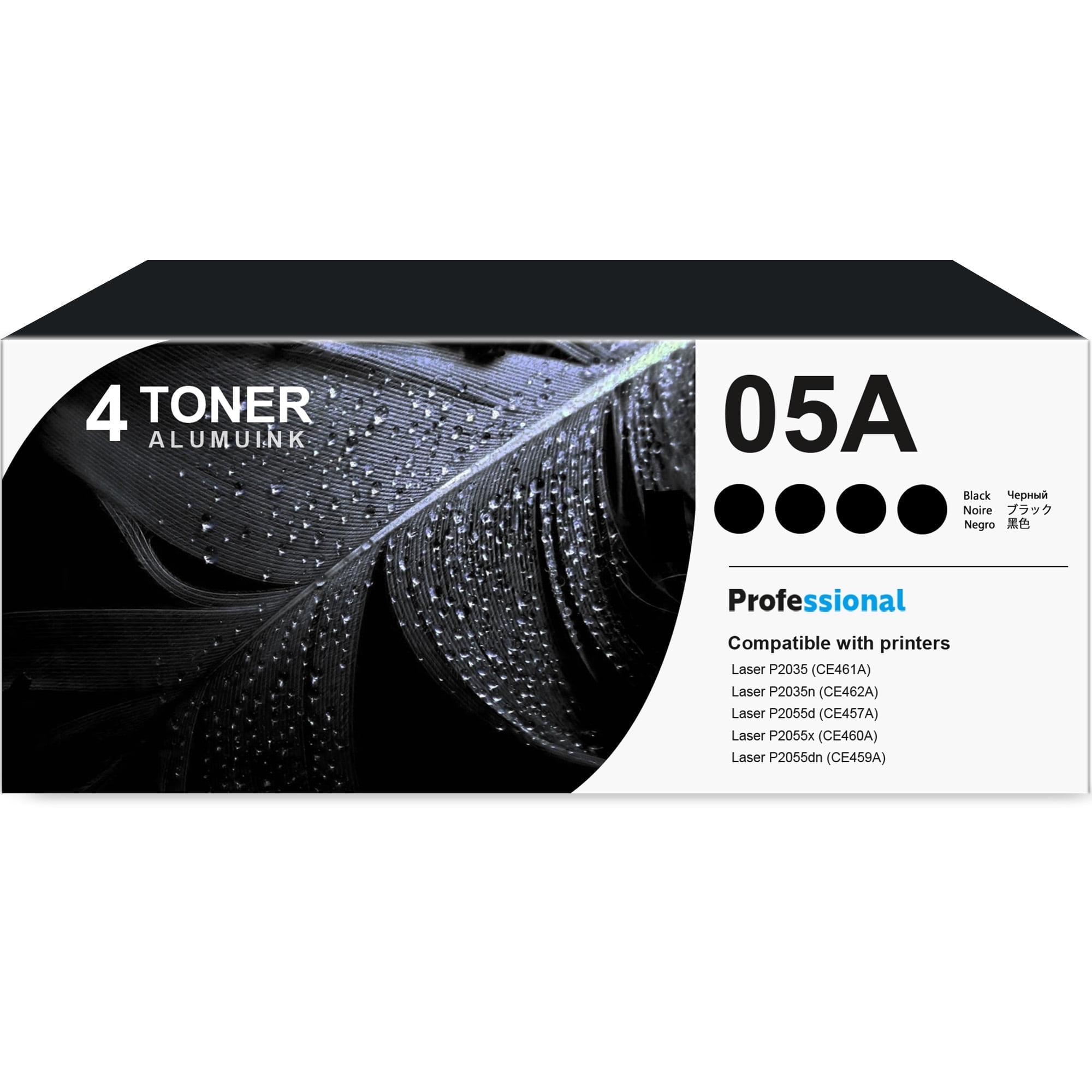 05A CE505A Toner Cartridge Balck 4-Pack Compatible for HP 05A CE505A ...