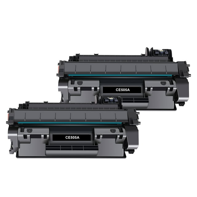 05A Toner Cartridge Black 2 Pack Compatible for HP LaserJet 05A CE505A ...