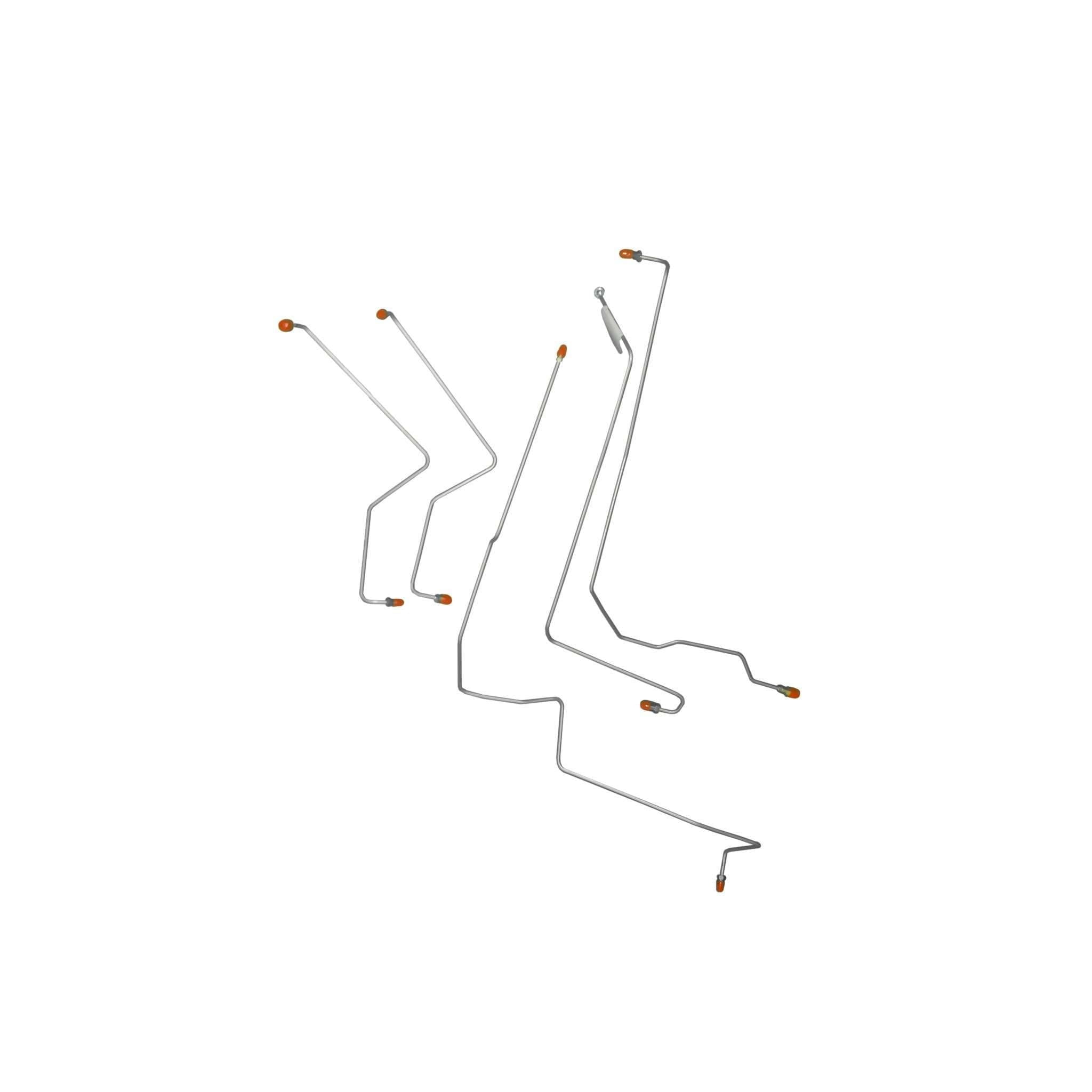 06-08 Ford F-150 4wd, Pickup Truck, Front Brake Line Kit; Steel ...