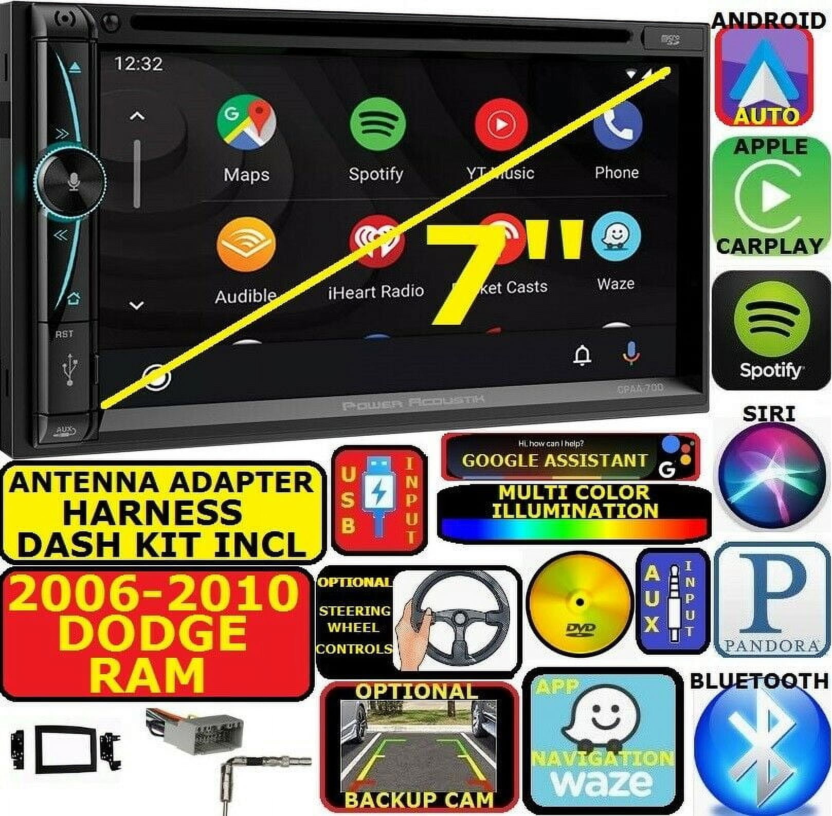 06-10 DODGE RAM GPS APPLE CARPLAY NAVIGATION (works with IPHONE) AM/FM ...