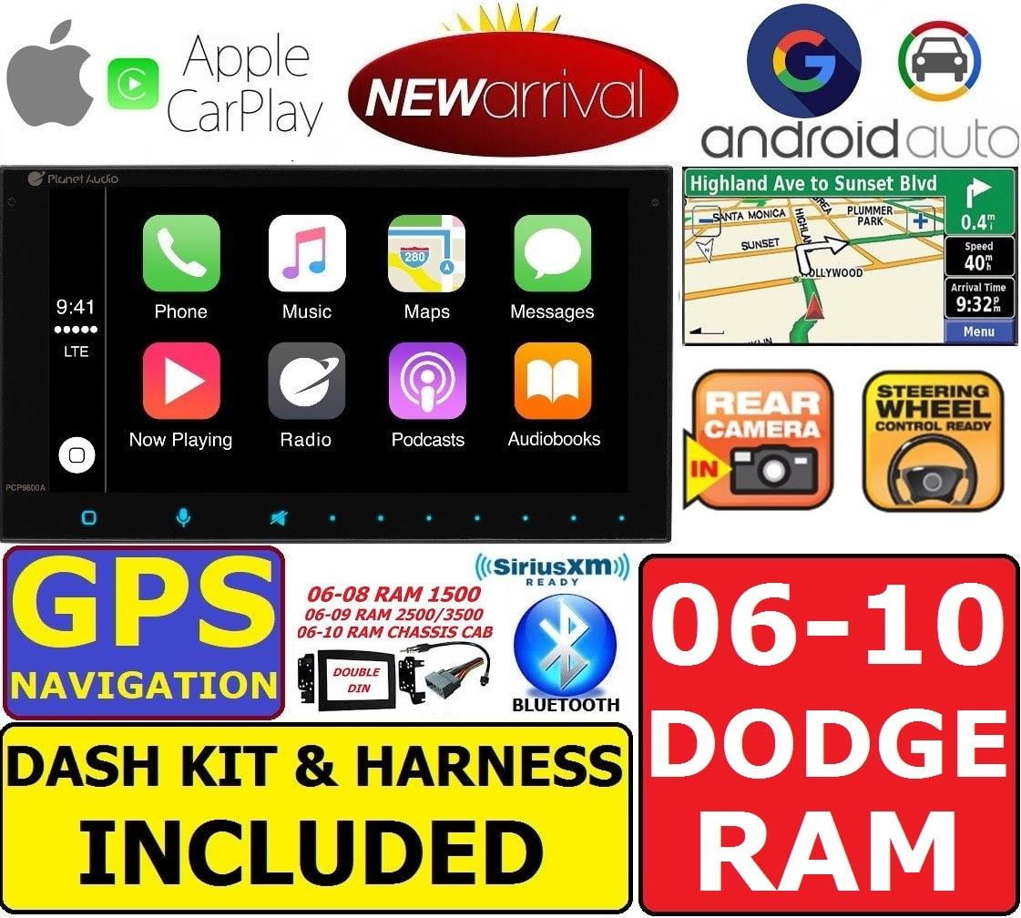 06-10 DODGE RAM GPS NAVIGATION BLUETOOTH SYSTEM APPLE CARPLAY ANDROID ...