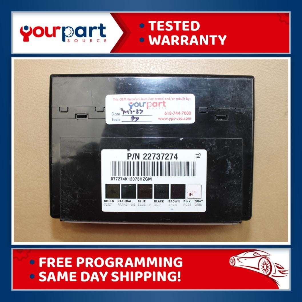 06-13 GM Chevrolet bcm body control module oem 22737274 tested ...