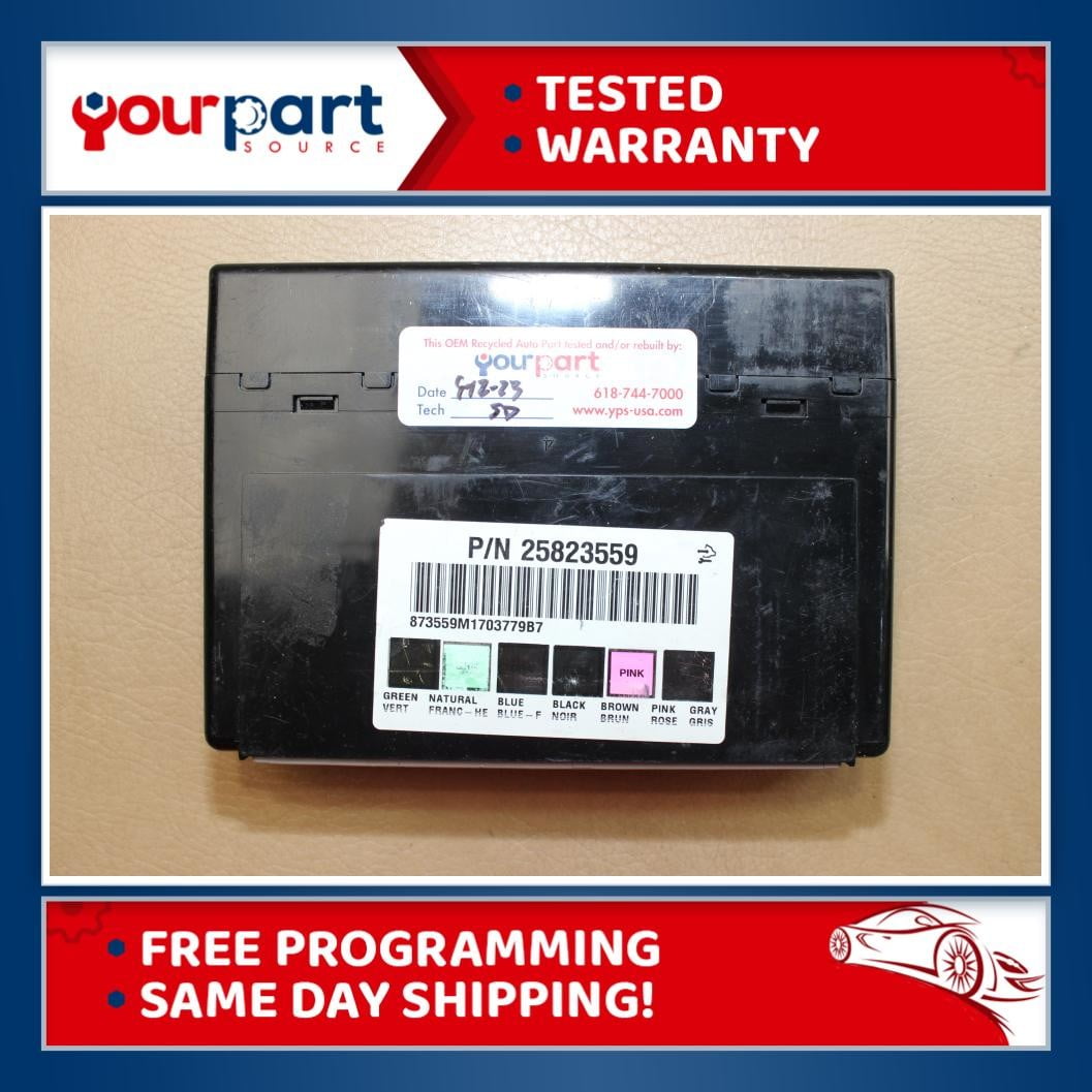 06.13 GM Chevrolet BCM Body Control Module OEM 25823559 Tested ...