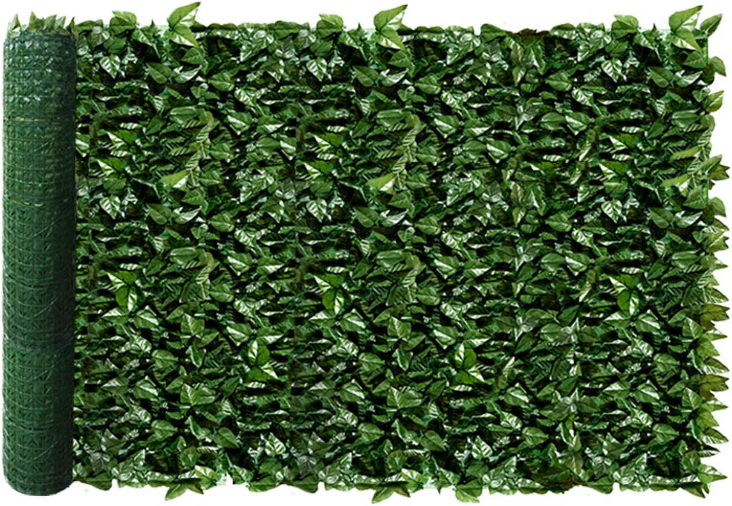 06'x30' Faux Leaf Privacy Fence Screen Artificial Laurel Leaves Fence ...