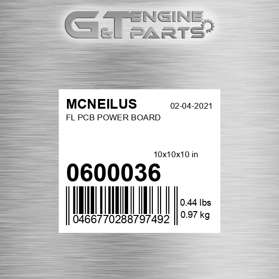 0600036 FL PCB POWER BOARD fits McNeilus (New OEM) - Walmart.com