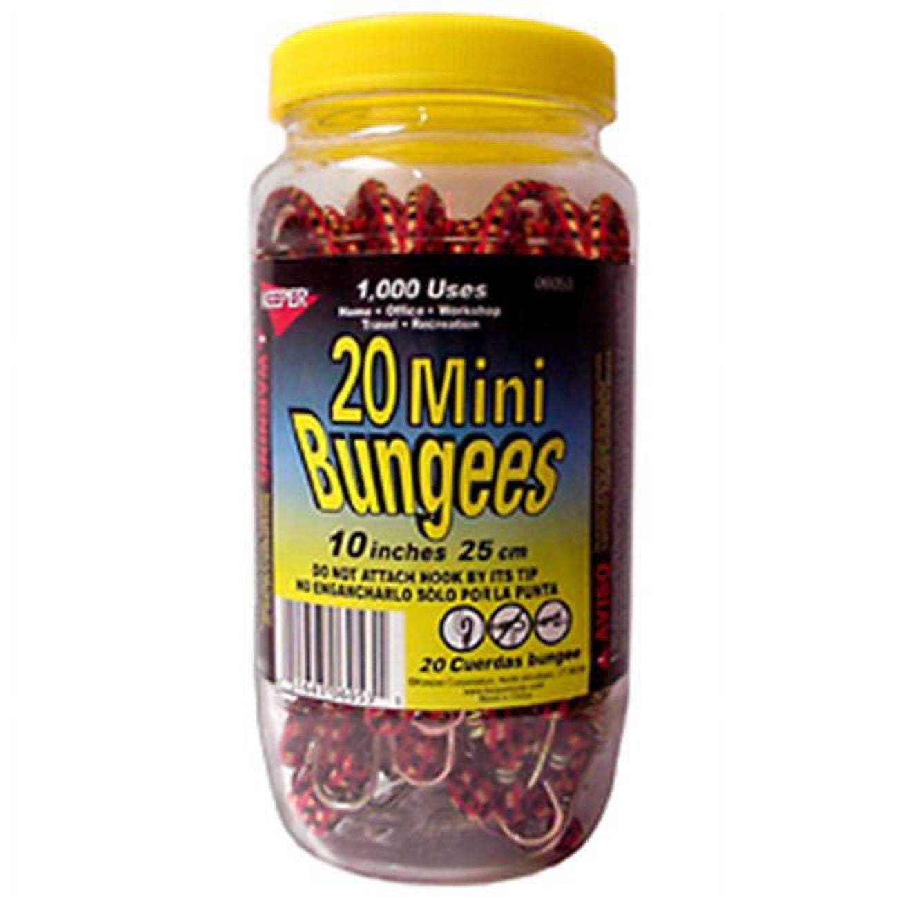 06053 20 Piece Mini Bungee Cord Assorted Colors - Walmart.com