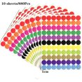 0620 880Pcs/10 Sheet Round Spot Circles Sealing Stiker Paper Labels ...