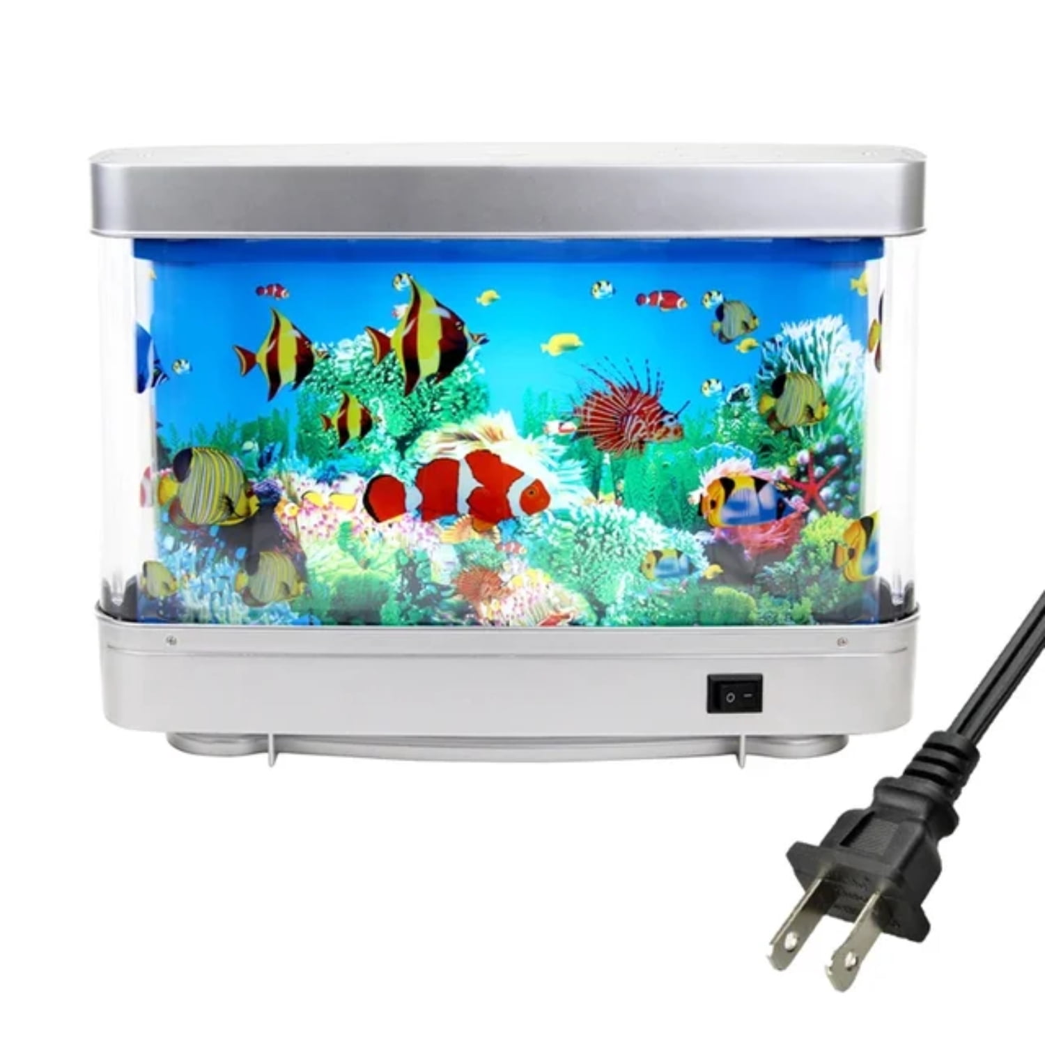 0620 Artificial Tropical Fish Tank Lamps Aquarium Decorative Night ...